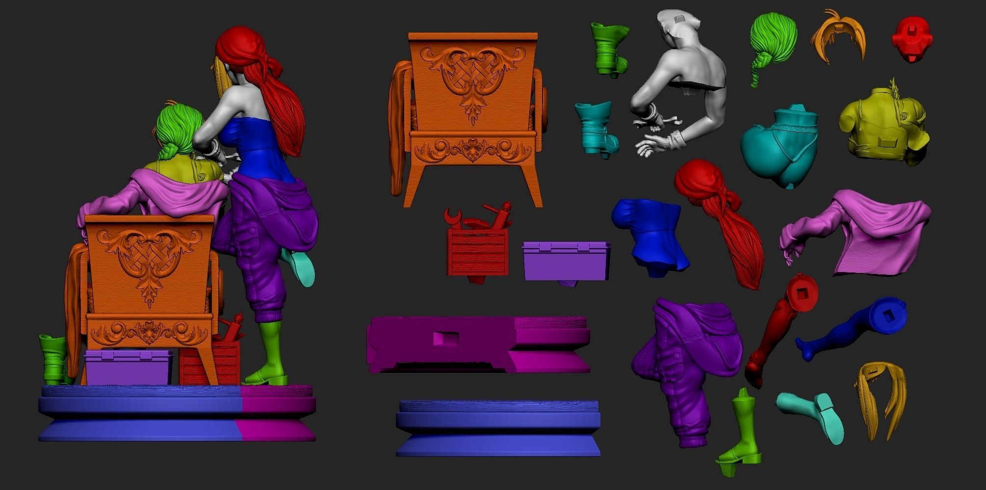 EDWARD ELRIC FEMALE VERSION 2 BY CREATIVE GEEK MB 3D model 3D printable ...