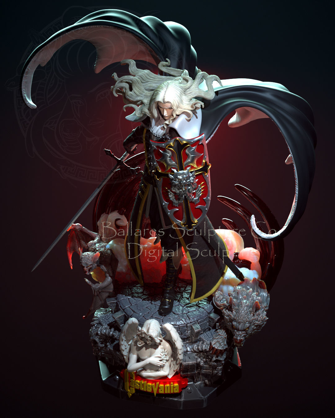 ALUCARD CASTLEVANIA BY CREATIVE GEEK MB 3D model 3D printable | CGTrader