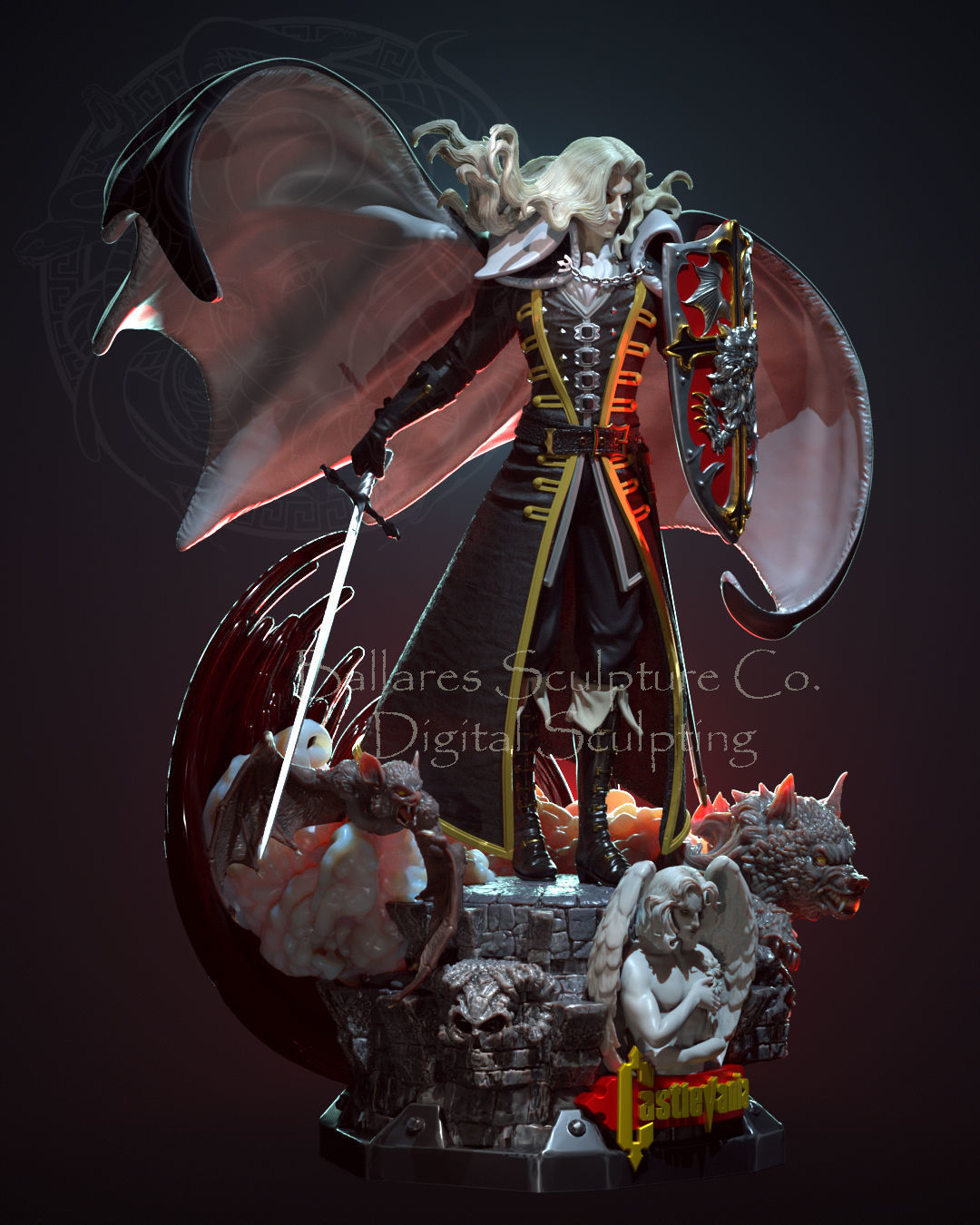 ALUCARD CASTLEVANIA BY CREATIVE GEEK MB 3D model 3D printable | CGTrader