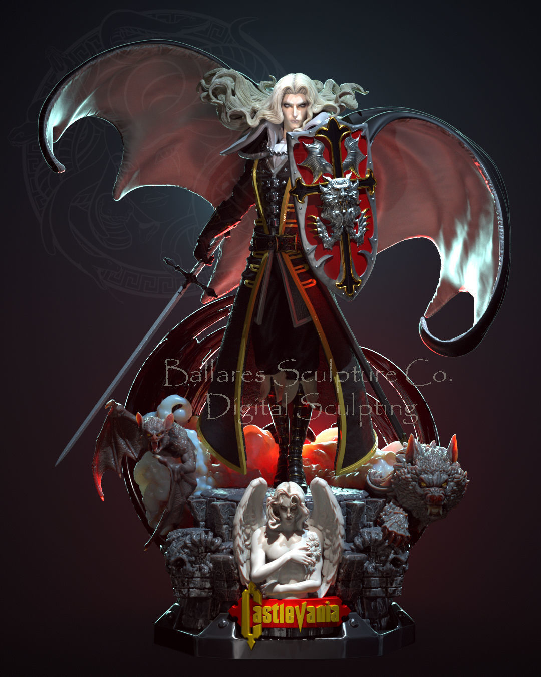 ALUCARD CASTLEVANIA BY CREATIVE GEEK MB 3D model 3D printable | CGTrader