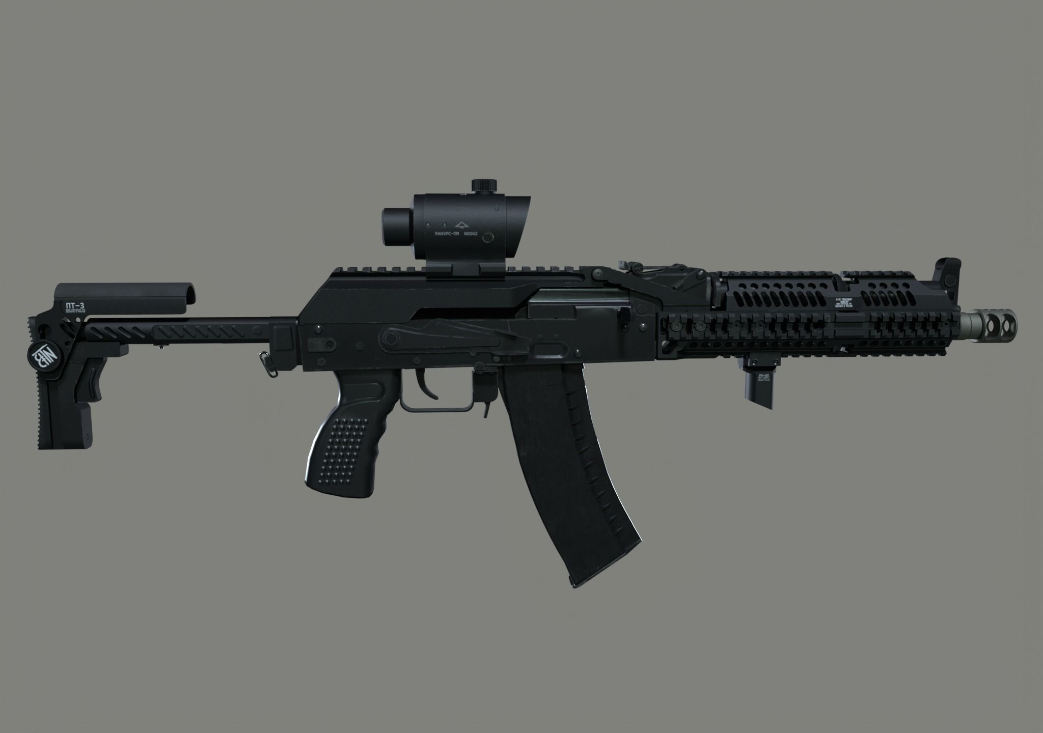 3D model Alpha AK-105 Assault Rifle VR / AR / low-poly | CGTrader