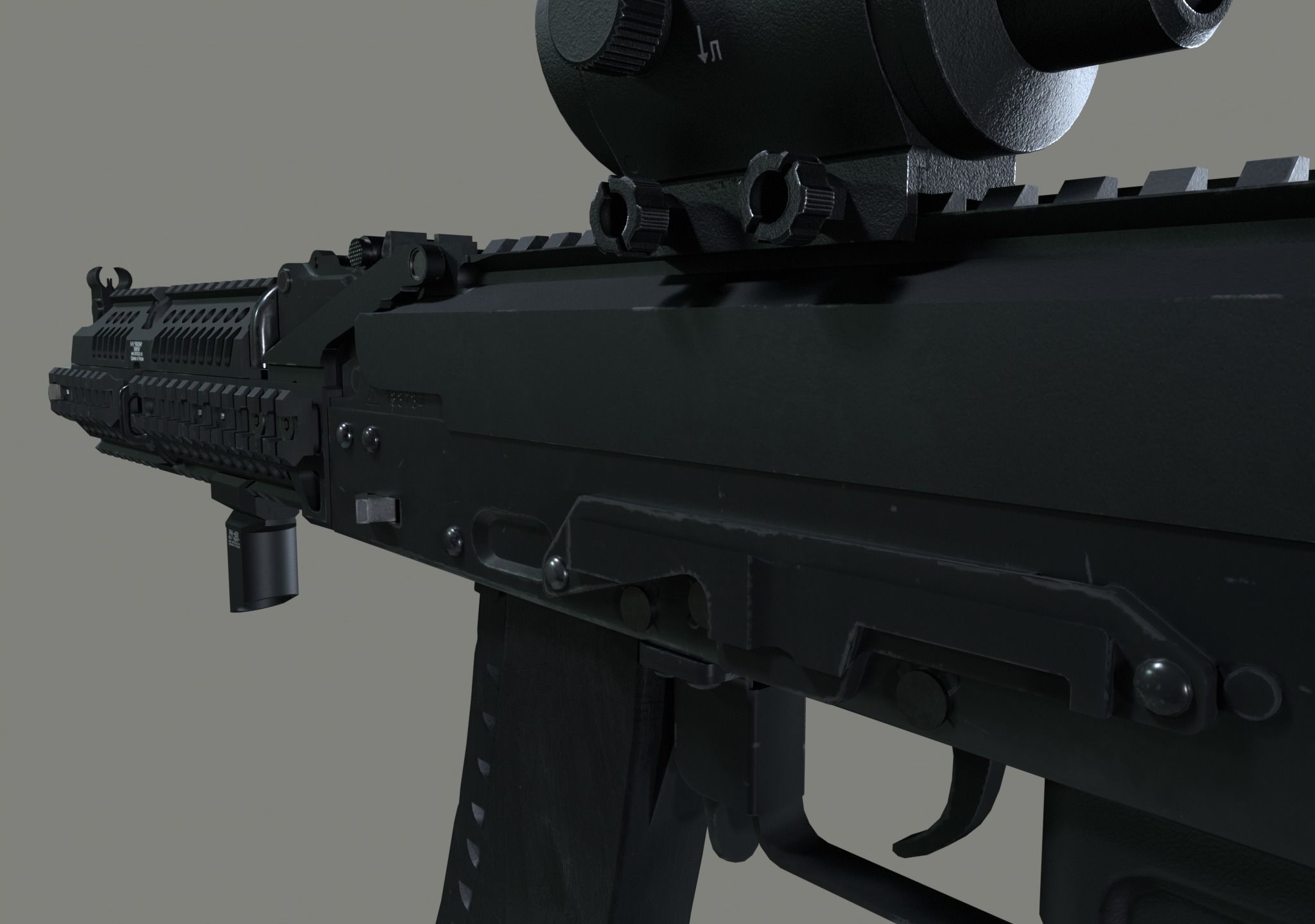 3D model Alpha AK-105 Assault Rifle VR / AR / low-poly | CGTrader