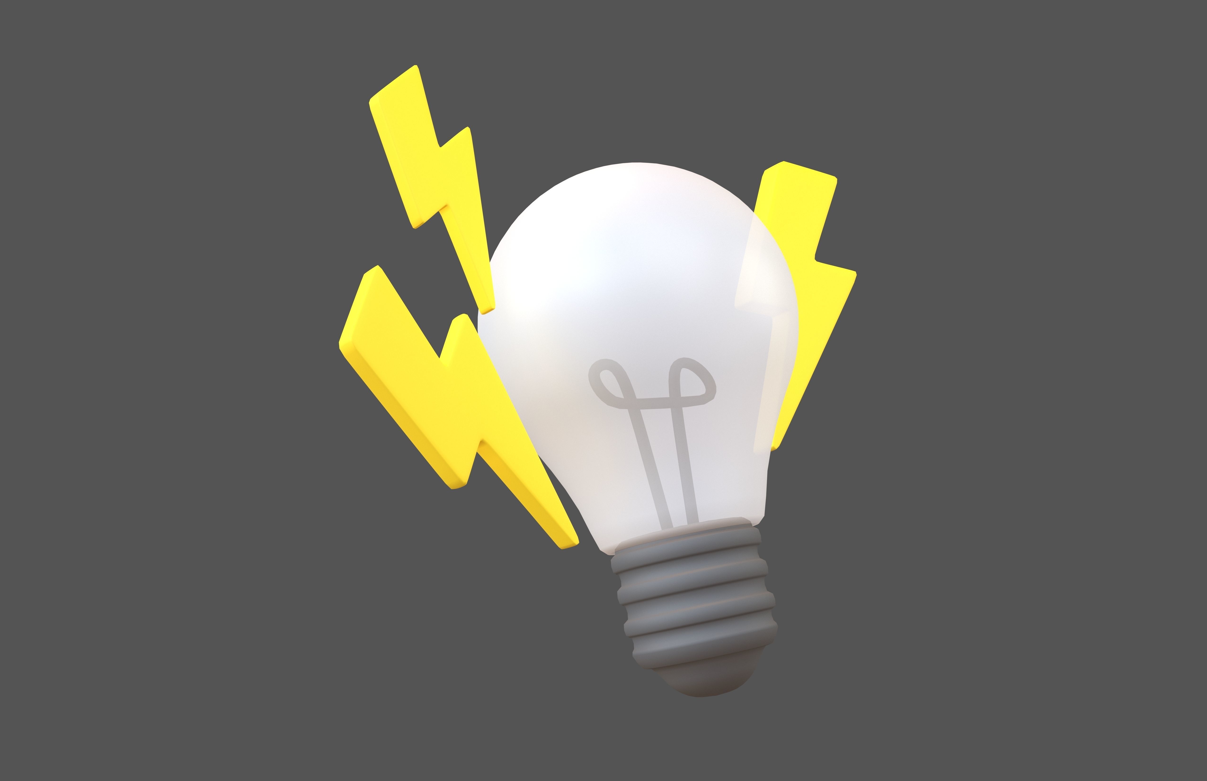 3D model Electricity Icon v1 001 VR / AR / low-poly | CGTrader