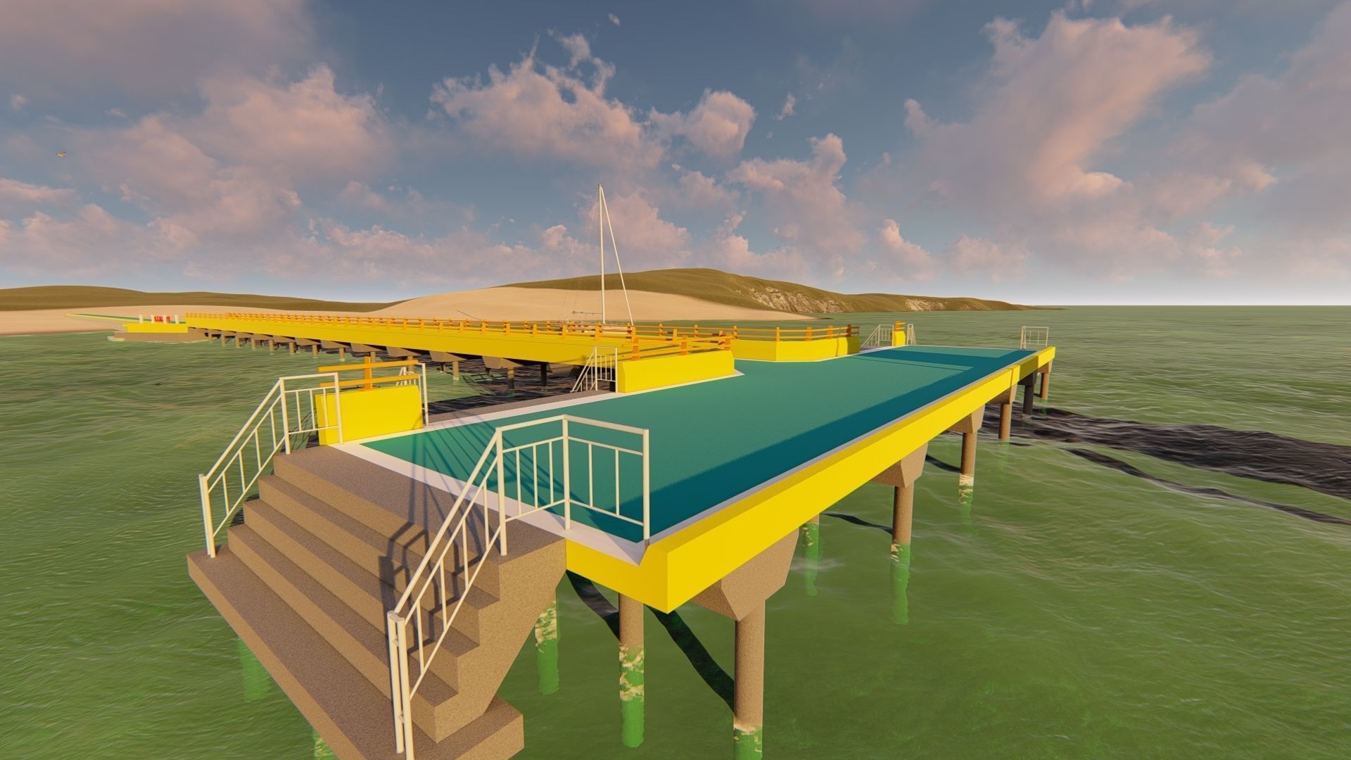 Pagatan groin rehabilitation 3D model animated | CGTrader