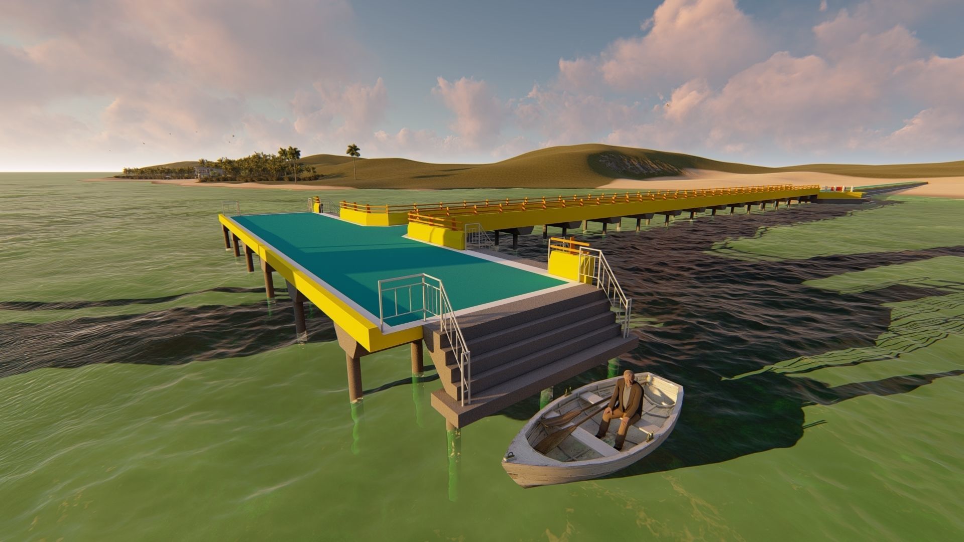 Pagatan groin rehabilitation 3D model animated | CGTrader