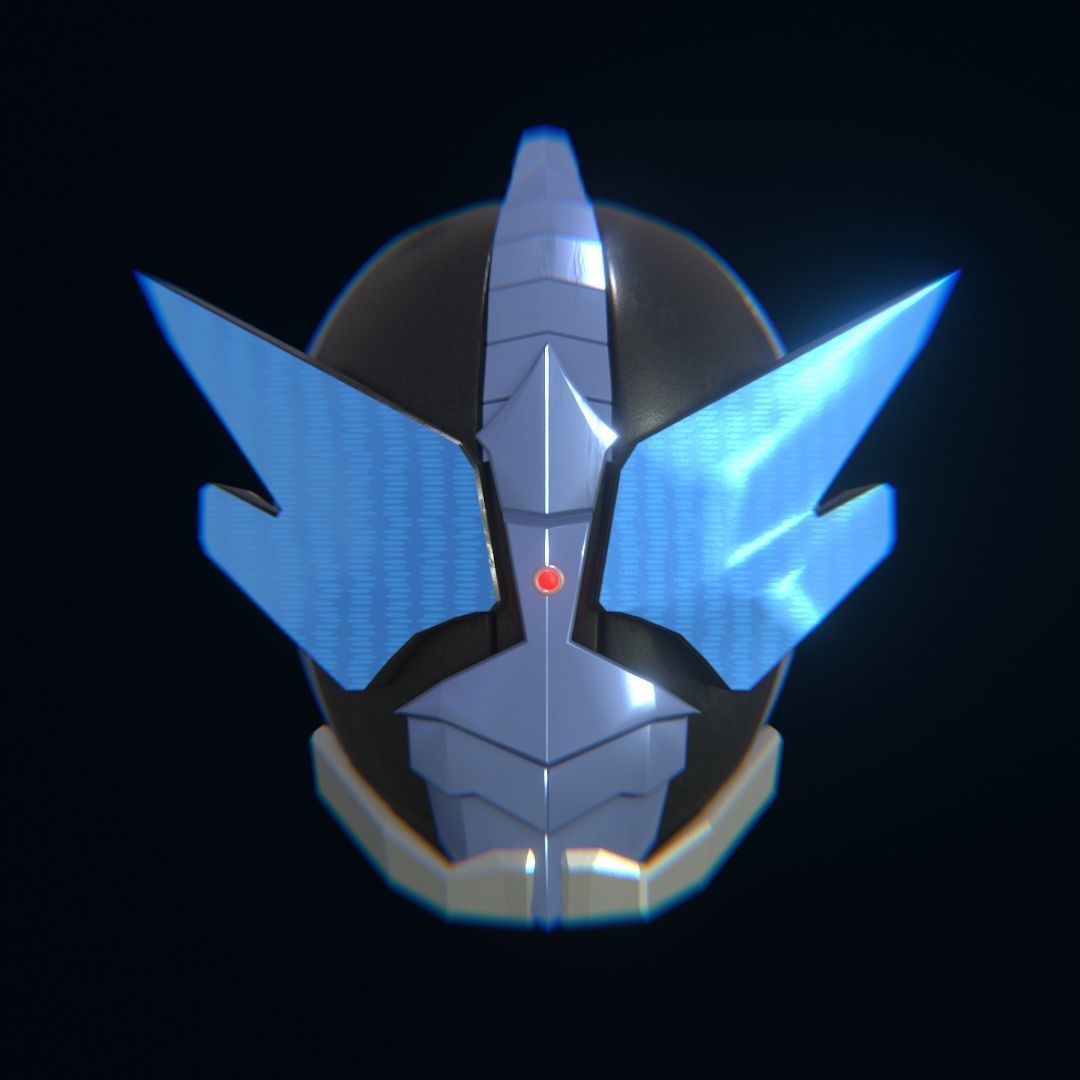 Kamen Rider Drake - Helmet free 3D model | CGTrader