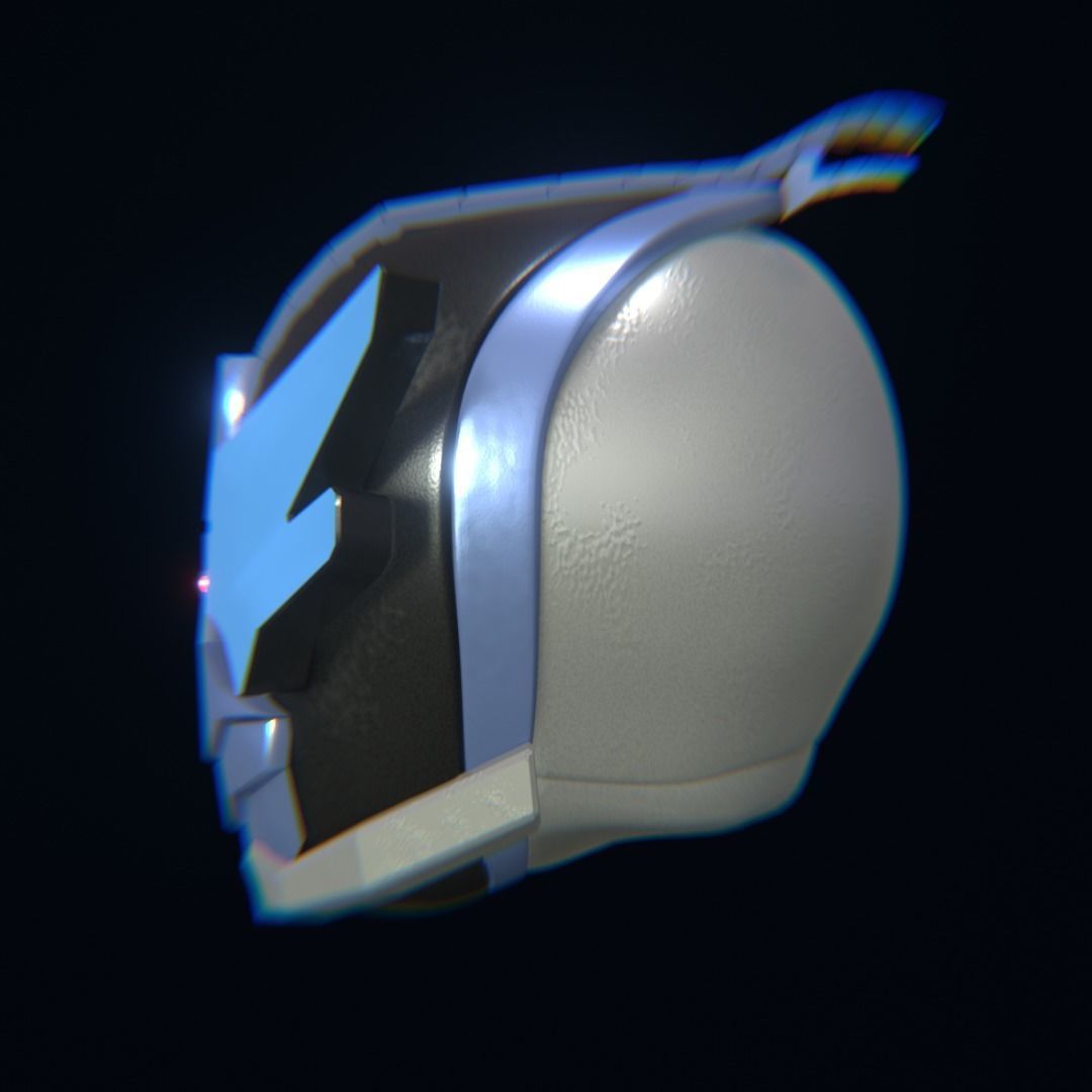 Kamen Rider Drake - Helmet free 3D model | CGTrader