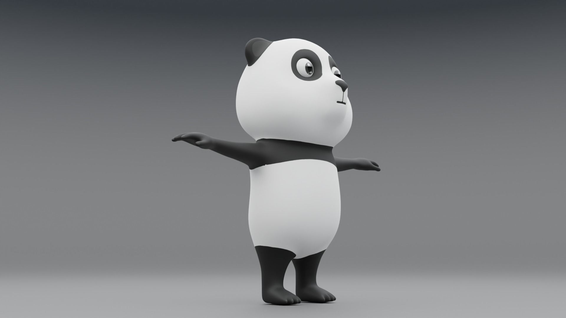 3D Panda Cartoon 3D model animated rigged | CGTrader
