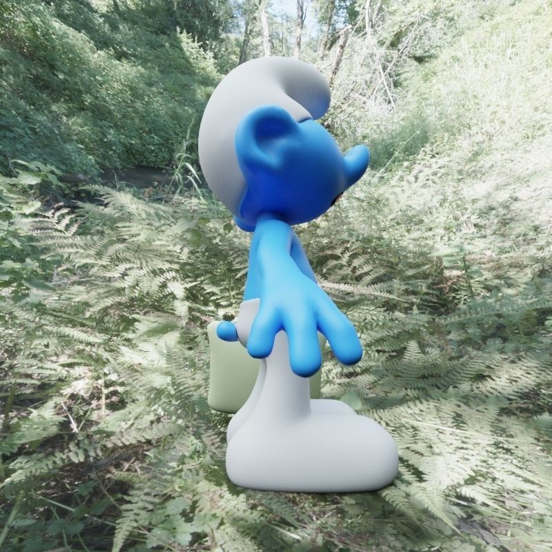 3D model Lazy Smurf VR / AR / low-poly | CGTrader