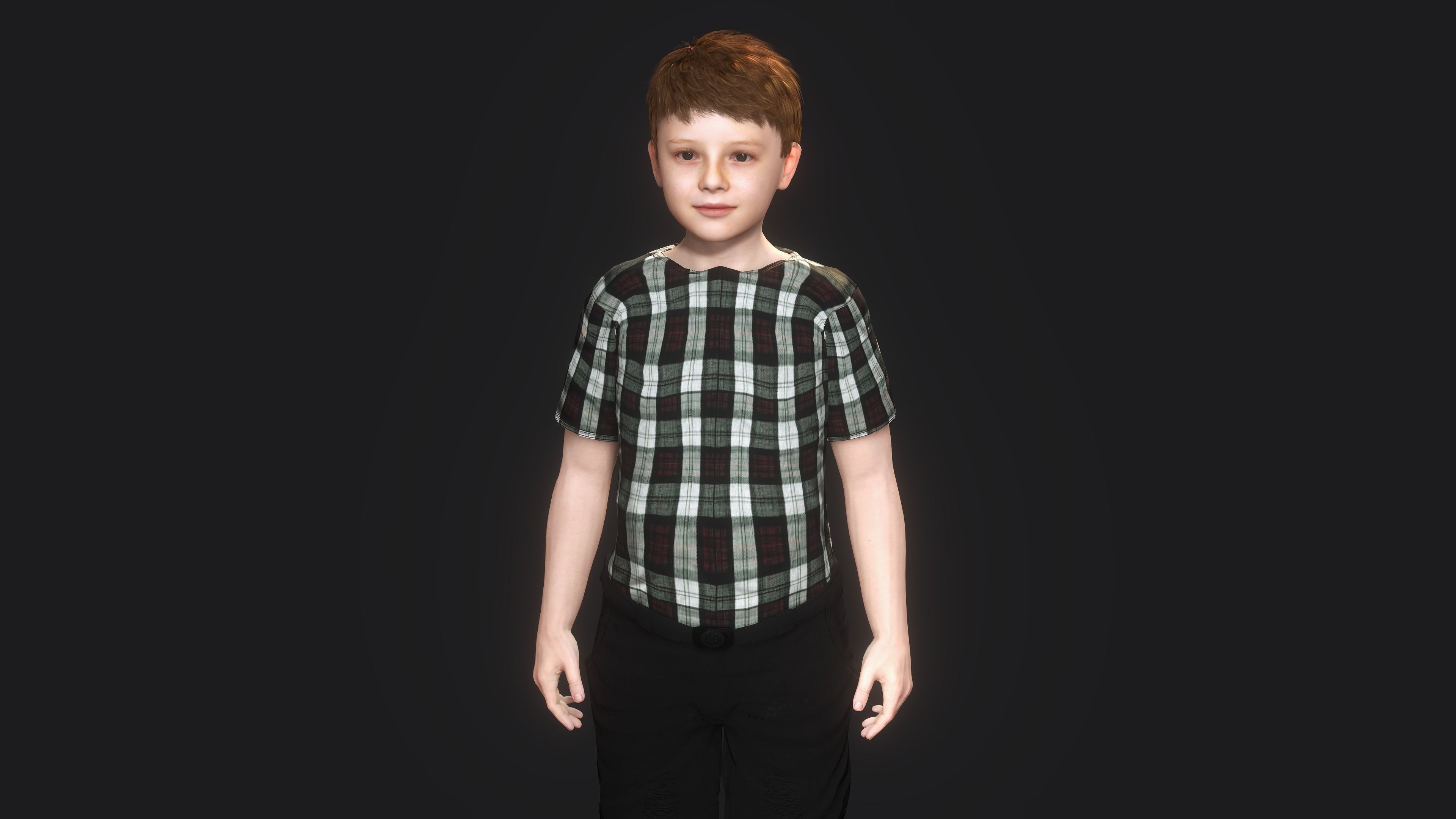 3D model AAA 3D REALISTIC HUMAN RIGGED CHARACTER -EUROPEAN KIDS BOY 01 ...