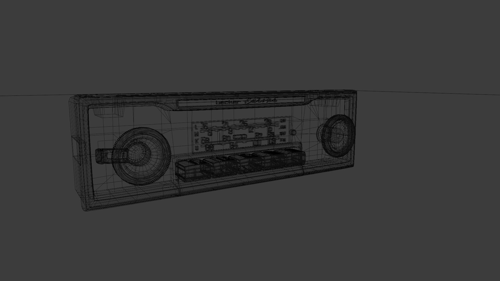 Vintage Car Stereo 3D model | CGTrader