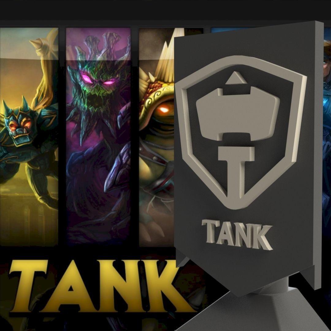 ADJUSTABLE GPU SUPPORT TANK LEAGUE OF LEGENDS 3D model 3D printable ...