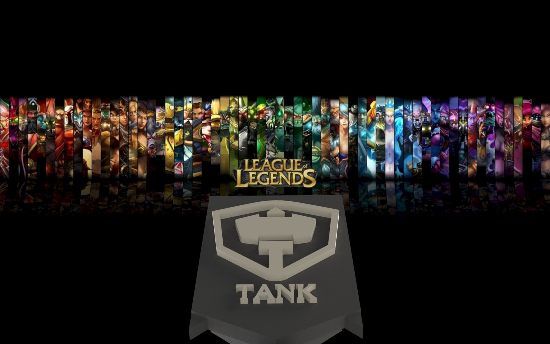 ADJUSTABLE GPU SUPPORT TANK LEAGUE OF LEGENDS 3D model 3D printable ...