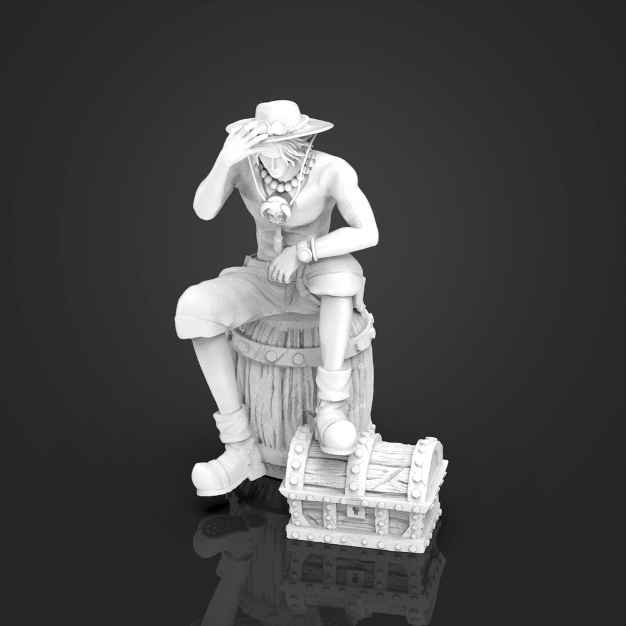Portgas D Ace OnePiece 3D Printable 2 3D model 3D printable | CGTrader