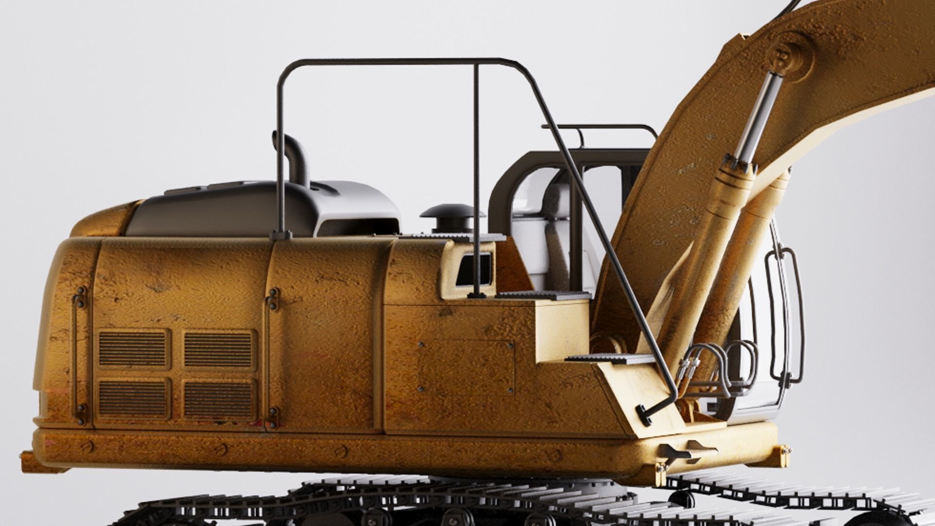 High Quality 3D Model - Track Excavator Photorealistic 3D model | CGTrader