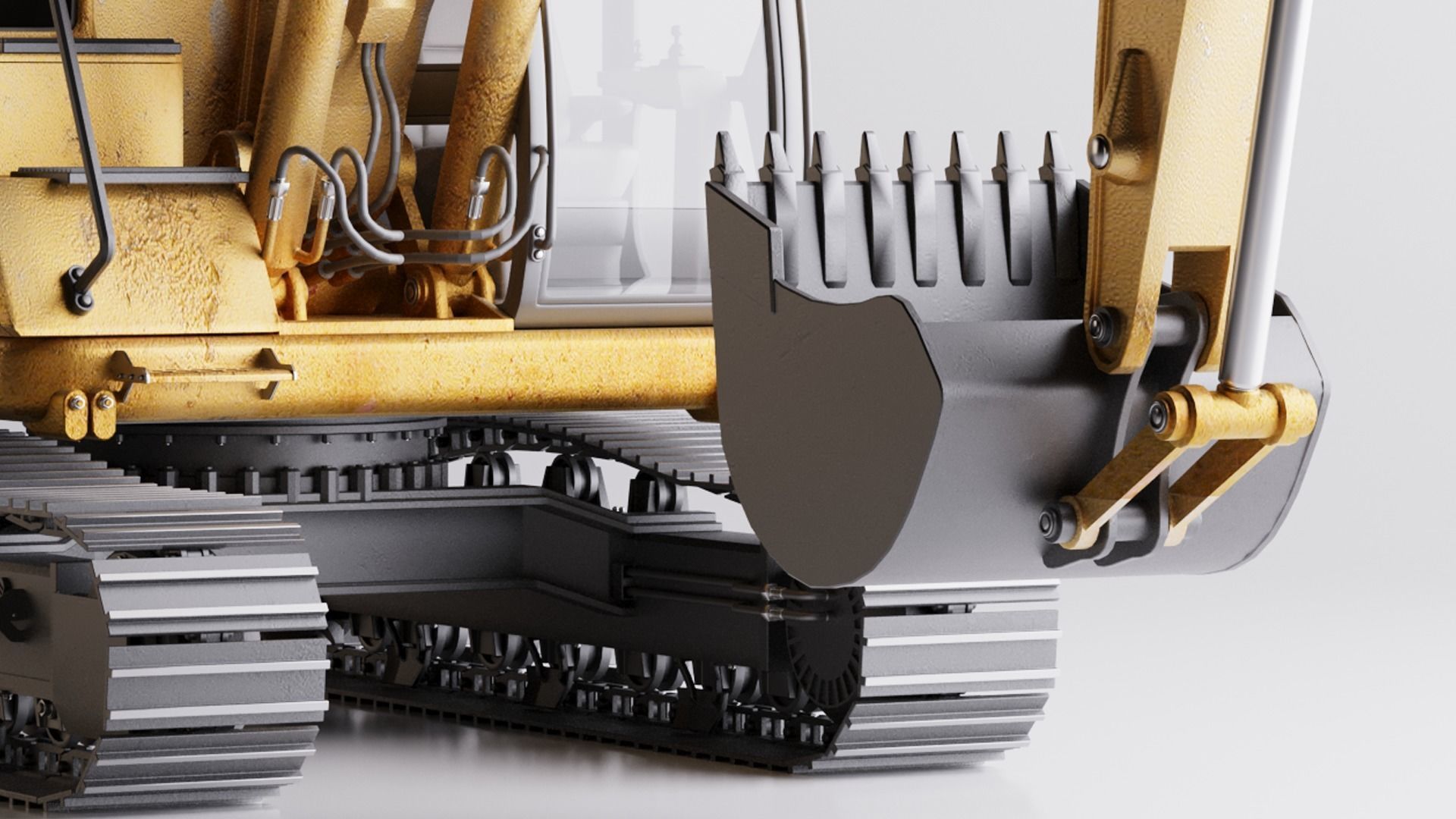 High Quality 3D Model - Track Excavator Photorealistic 3D model | CGTrader