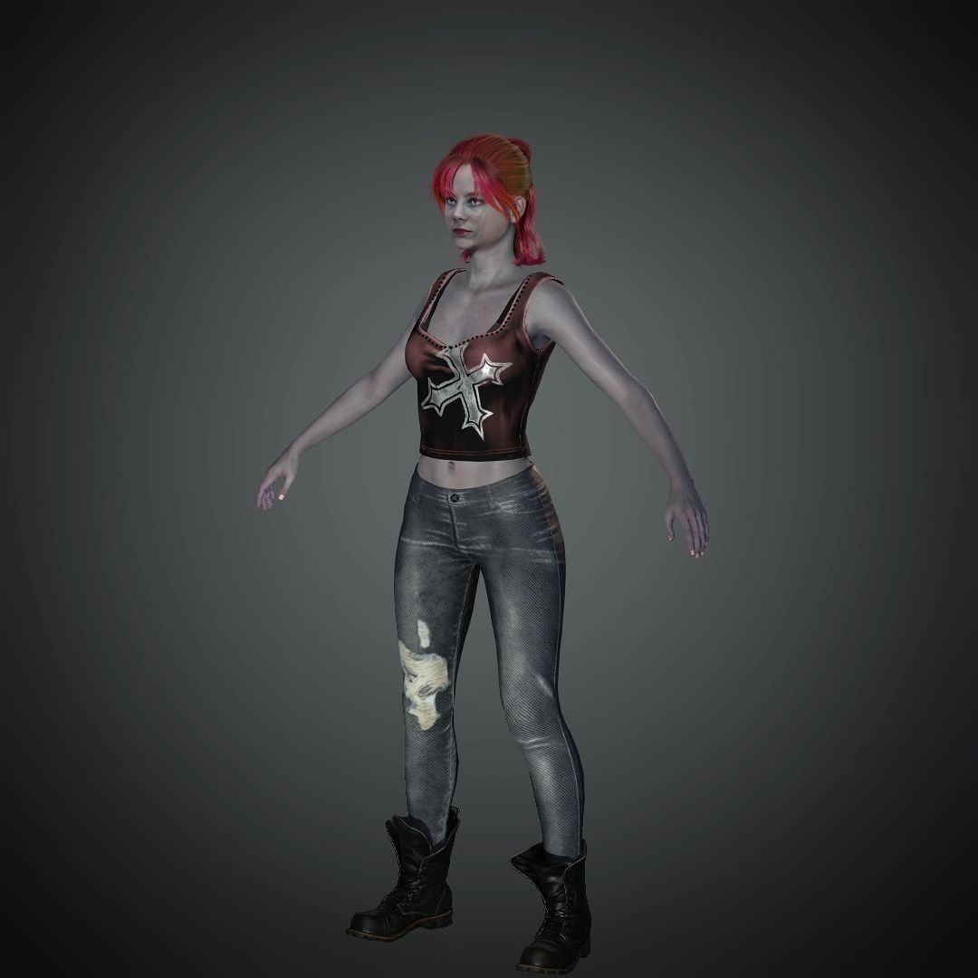 The Witcher Ciri Chracter Girl 3D model rigged | CGTrader