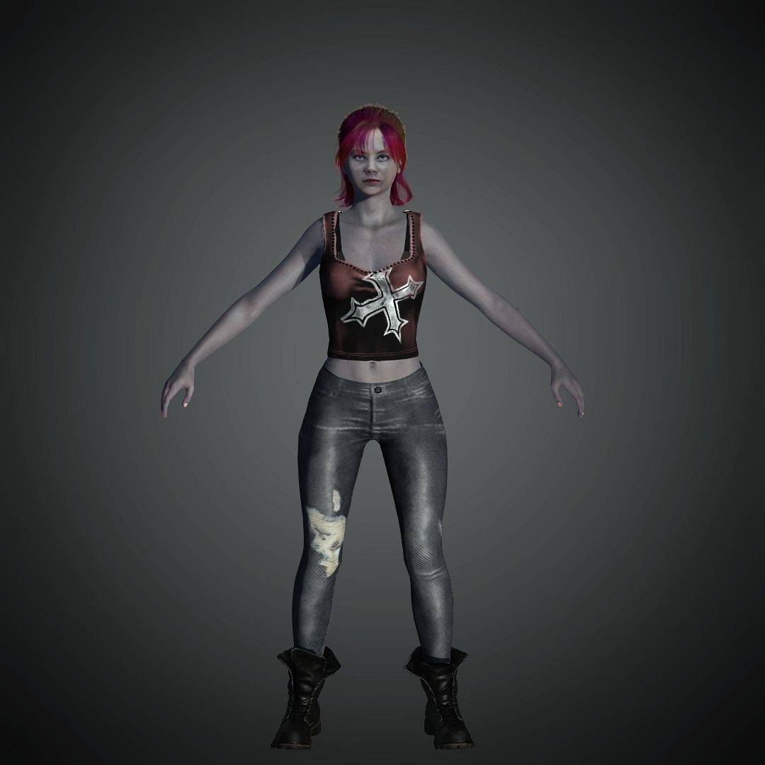 The Witcher Ciri Chracter Girl 3D model rigged | CGTrader