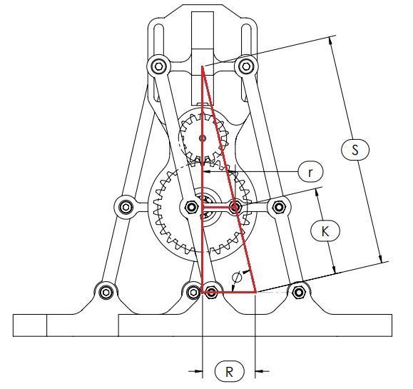 Walking Crank Mechanism 3D model 3D printable | CGTrader