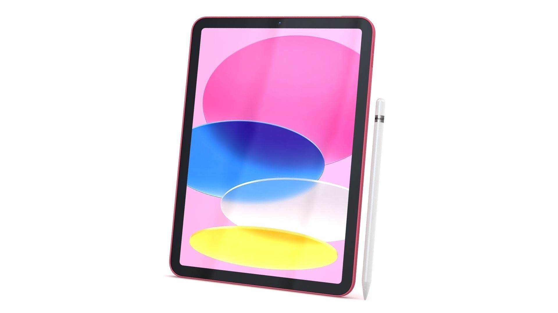 3D model Apple iPad 2022 Pink with Pencil VR / AR / low-poly | CGTrader