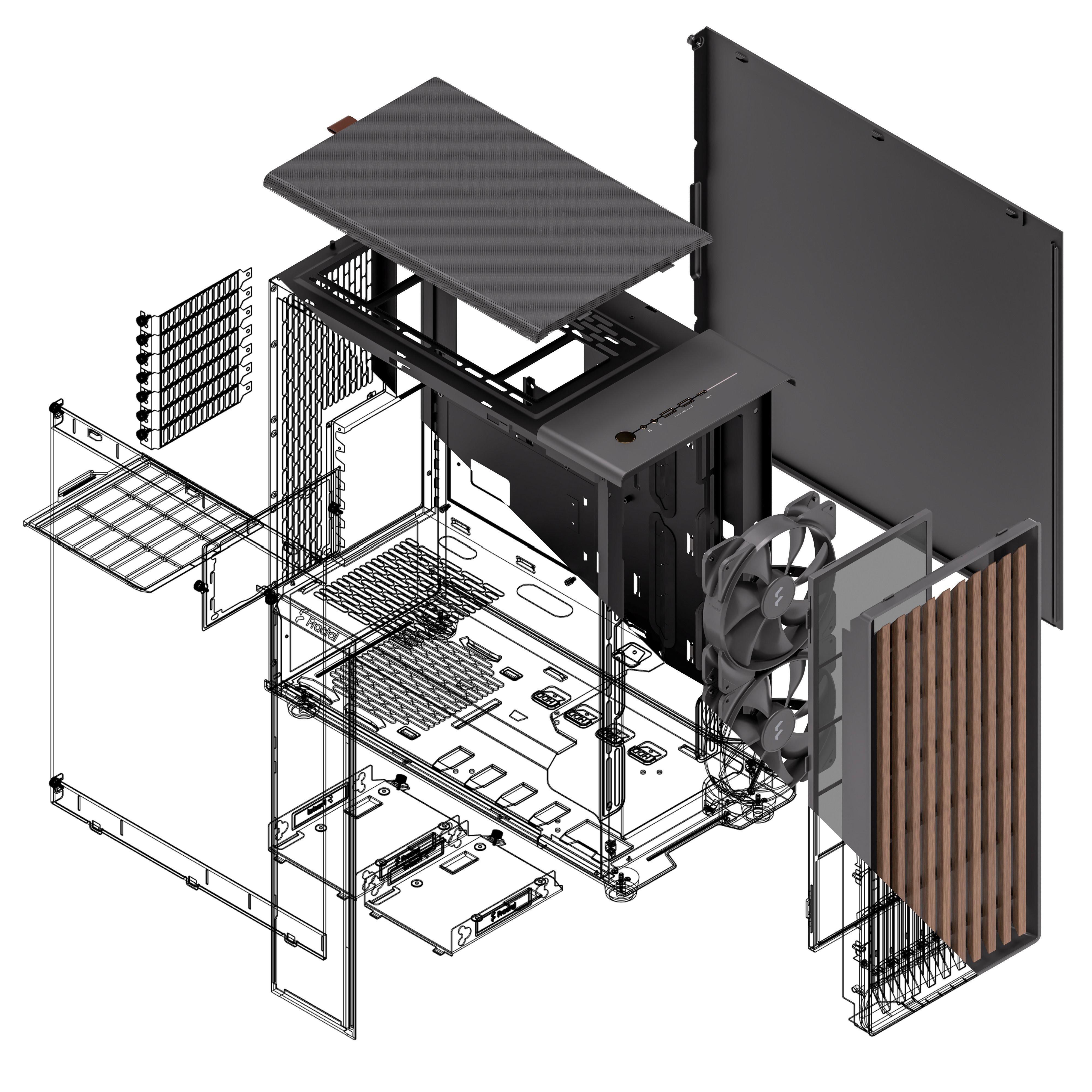 Fractal Design North - Computer Case 3D model | CGTrader