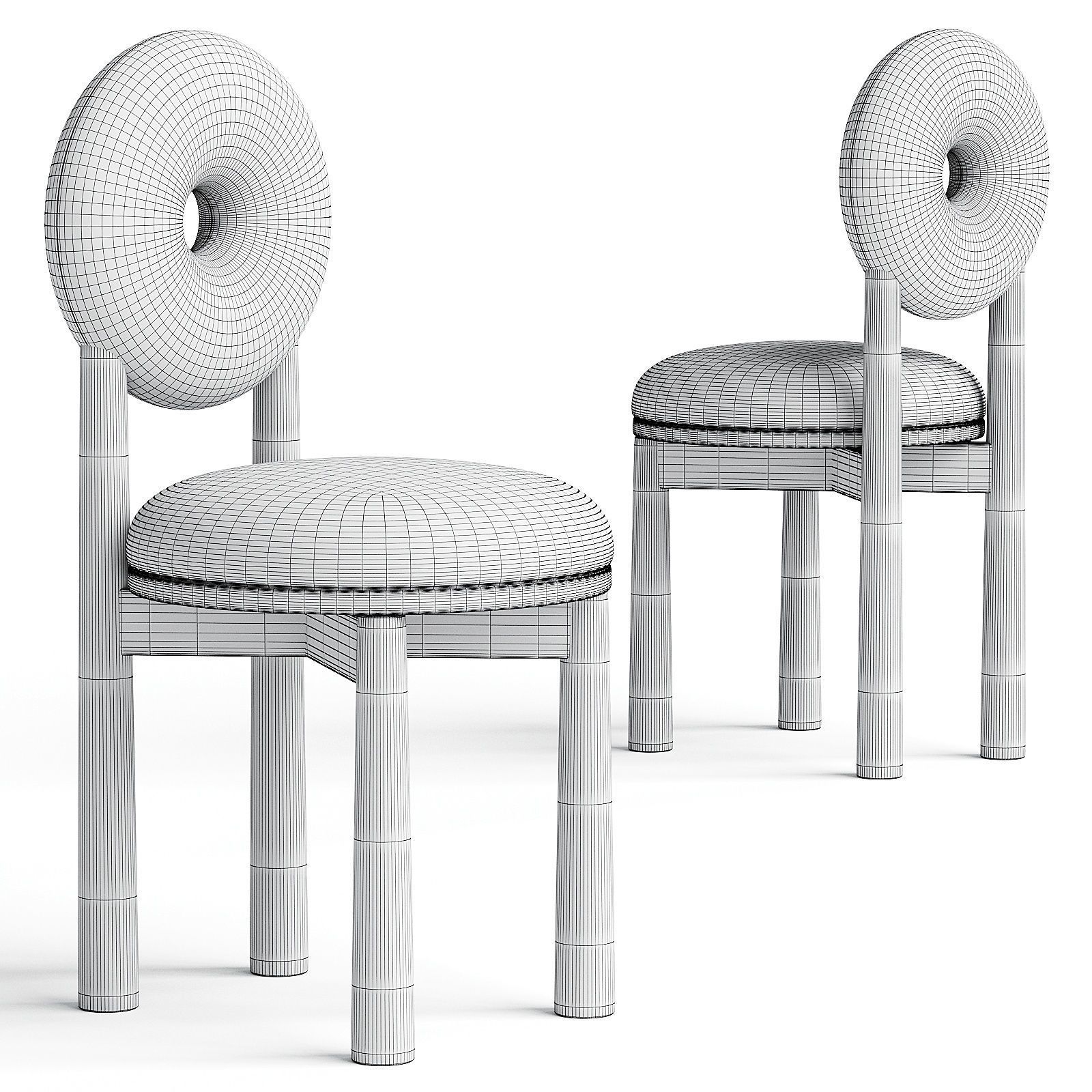 Baba Chair By Emmanuelle Simon 3d model 3D model | CGTrader