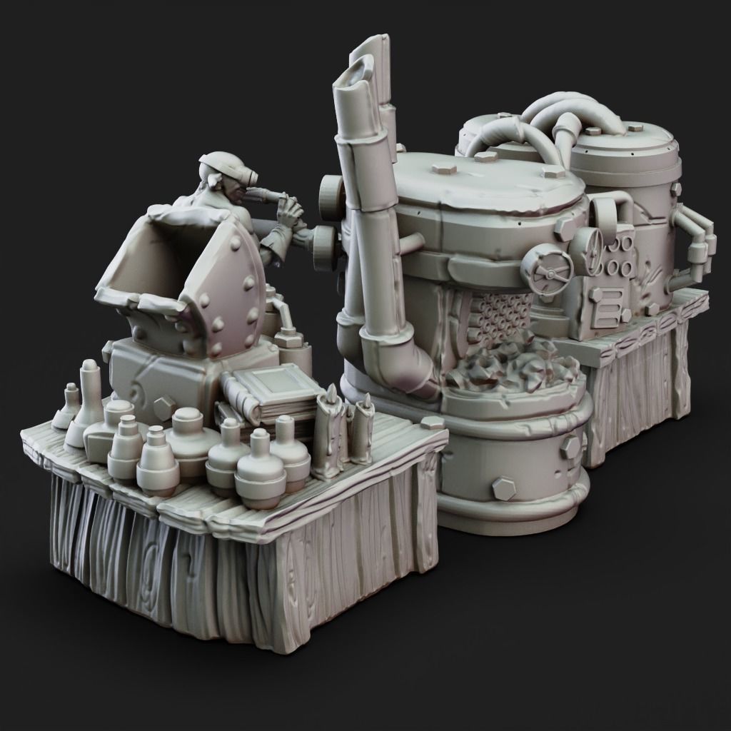Potion Machine - 3D Printable TTRPG - PRESUPPORTED - 32mm Scale 3D ...