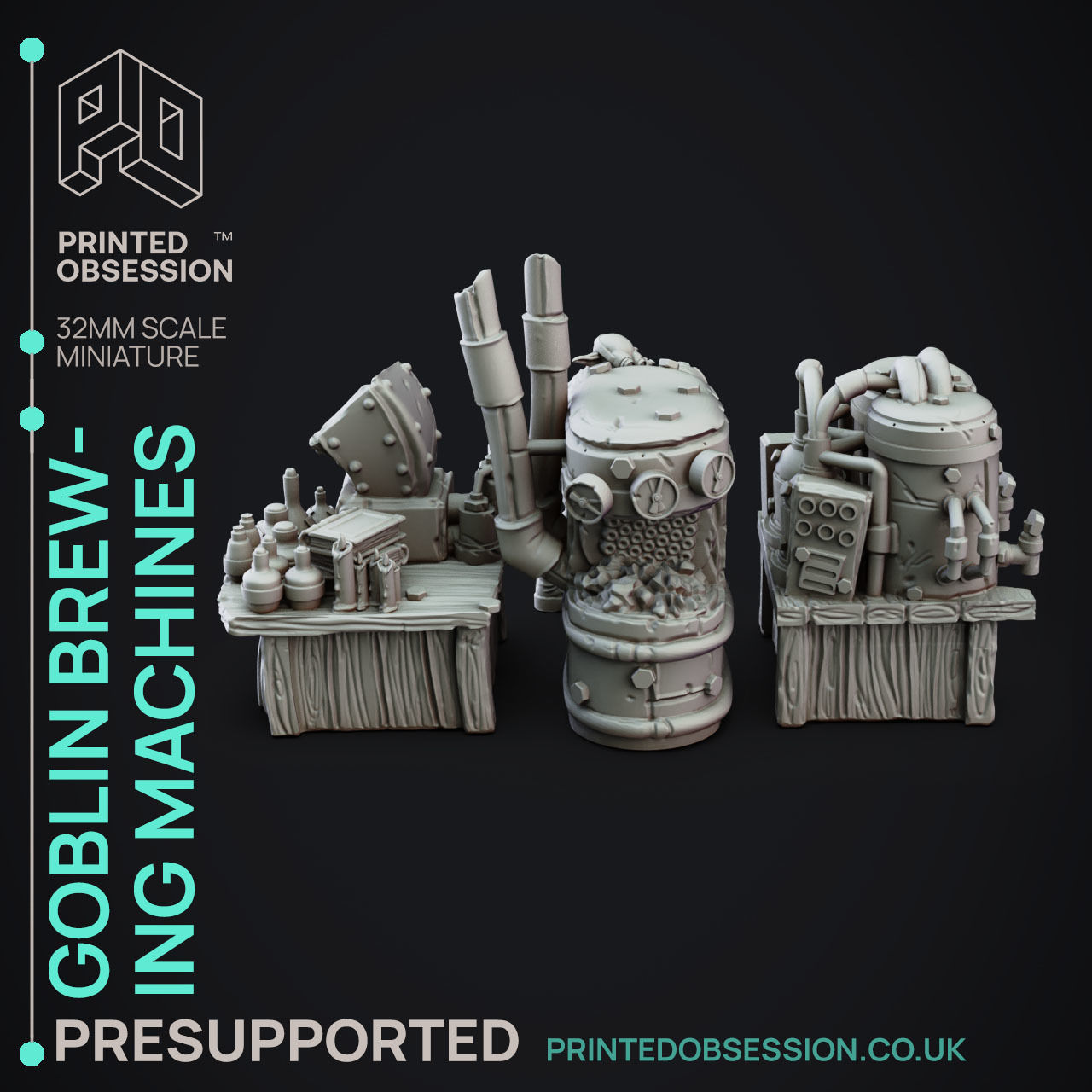 Potion Machine - 3D Printable TTRPG - PRESUPPORTED - 32mm Scale 3D ...