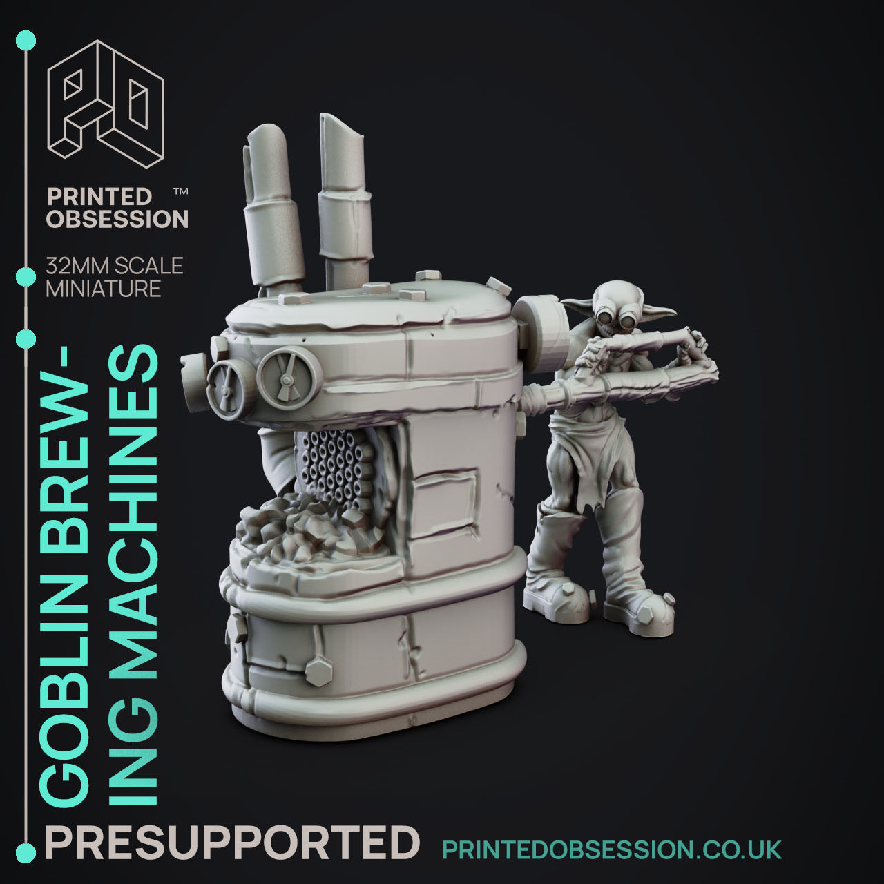 Potion Machine - 3D Printable TTRPG - PRESUPPORTED - 32mm Scale 3D ...