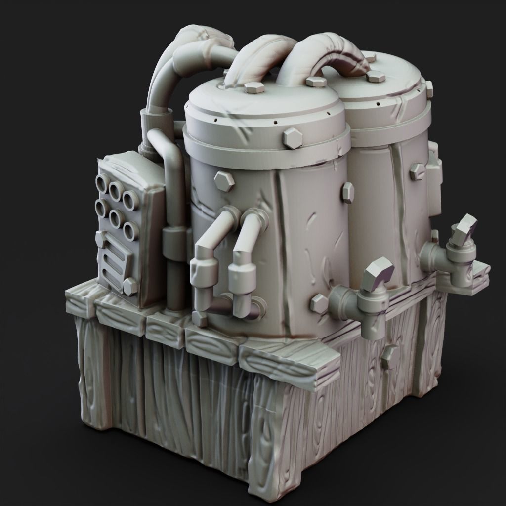 Potion Machine - 3D Printable TTRPG - PRESUPPORTED - 32mm Scale 3D ...