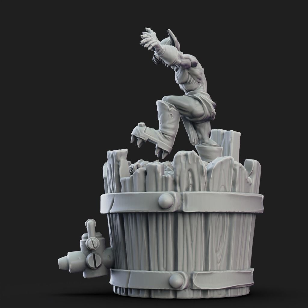Goblin Crusher - 3D Printable TTRPG - PRESUPPORTED - 32mm Scale 3D ...