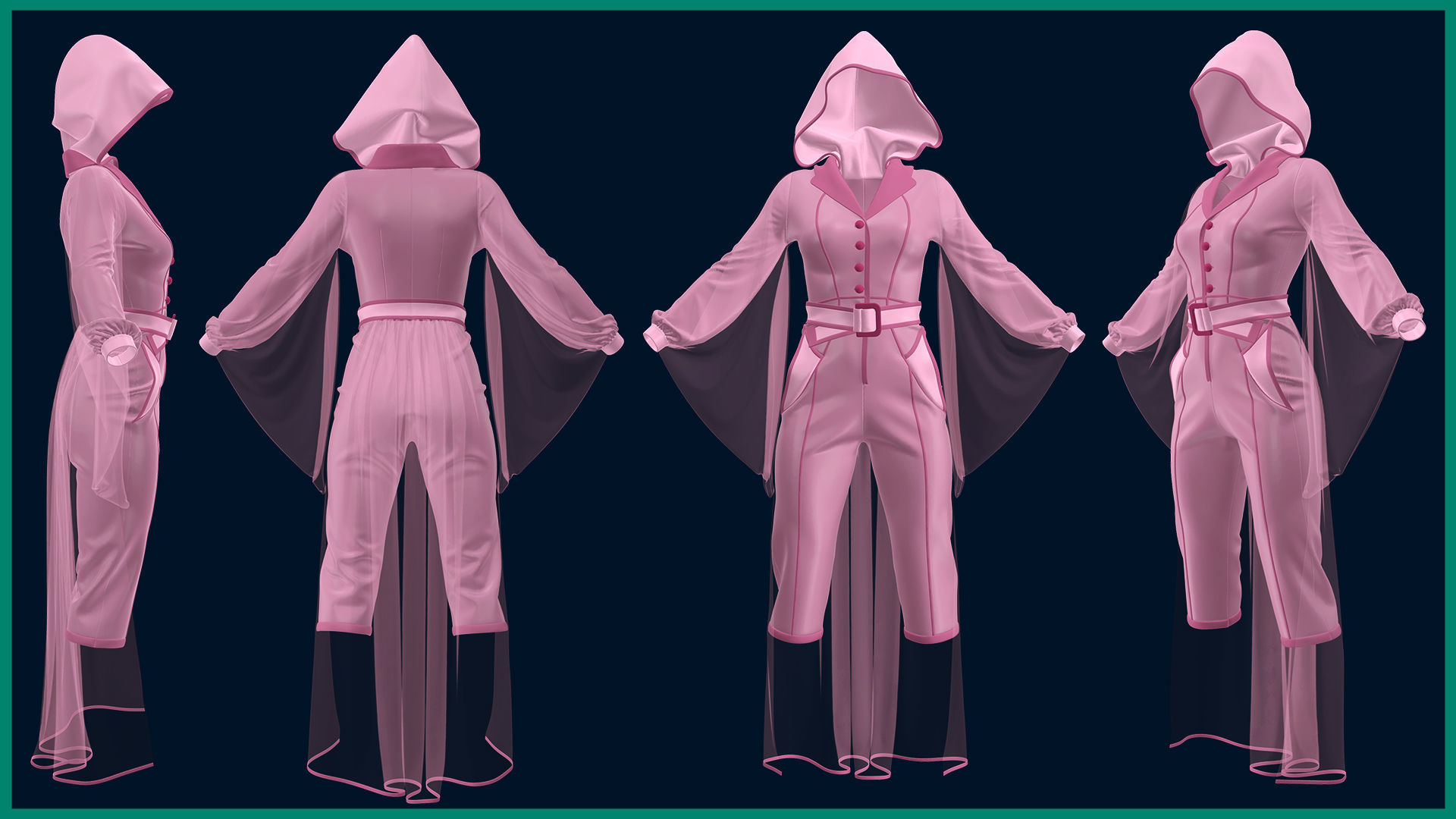 barbie outfit with texture 3D model | CGTrader