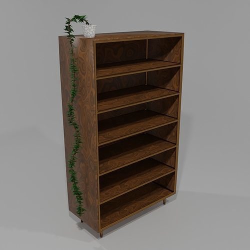 3D model Vintage Shelf - LOW POLY 3D MODEL - INTERIOR - MATERIALS IN VR ...