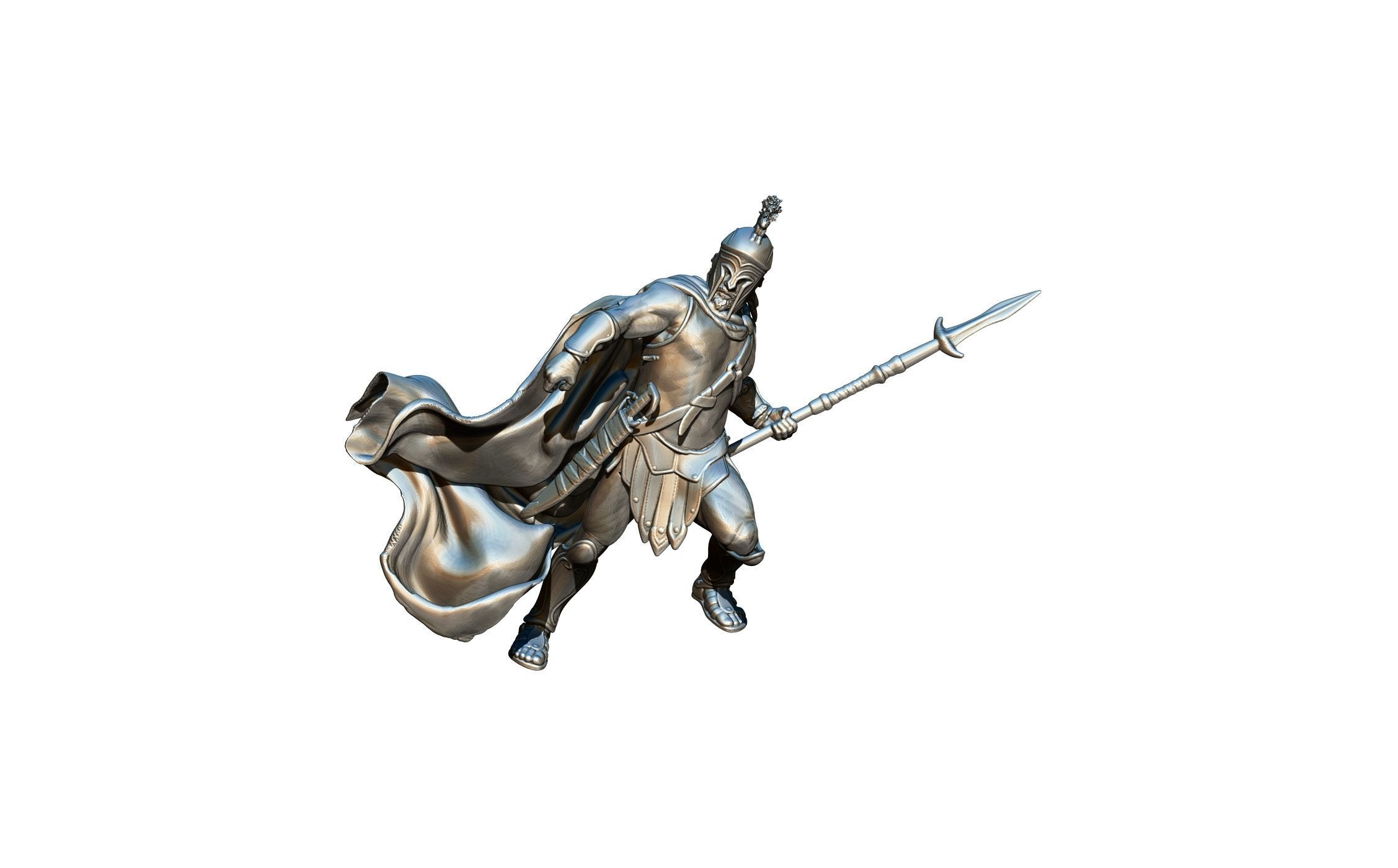 This is Sparta soldier statue 3D model 3D printable | CGTrader