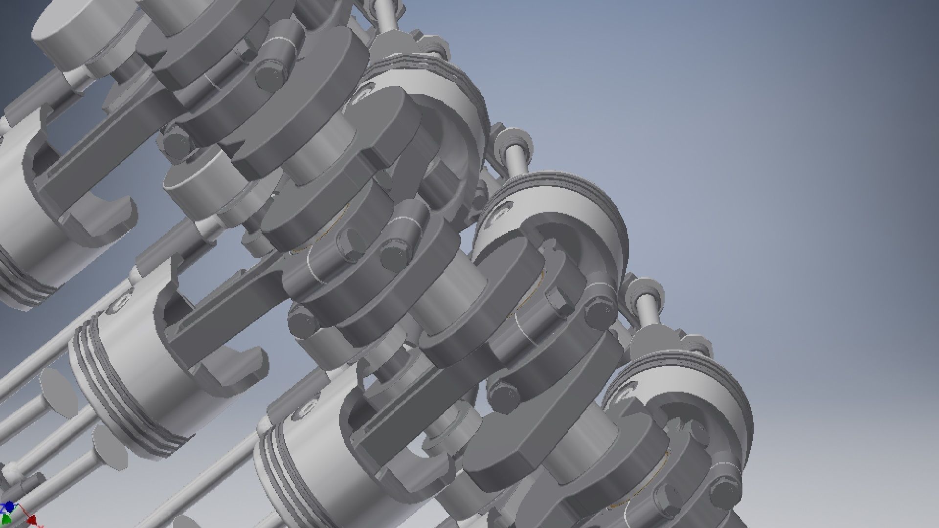 V8 Engine Crankshaft 3D model 3D model | CGTrader