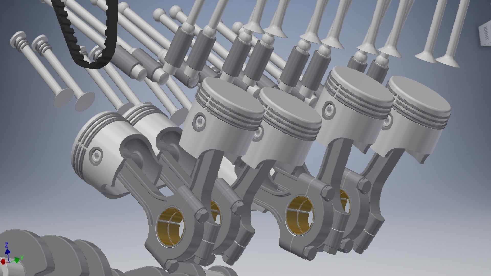 V8 Engine Crankshaft 3D model 3D model | CGTrader
