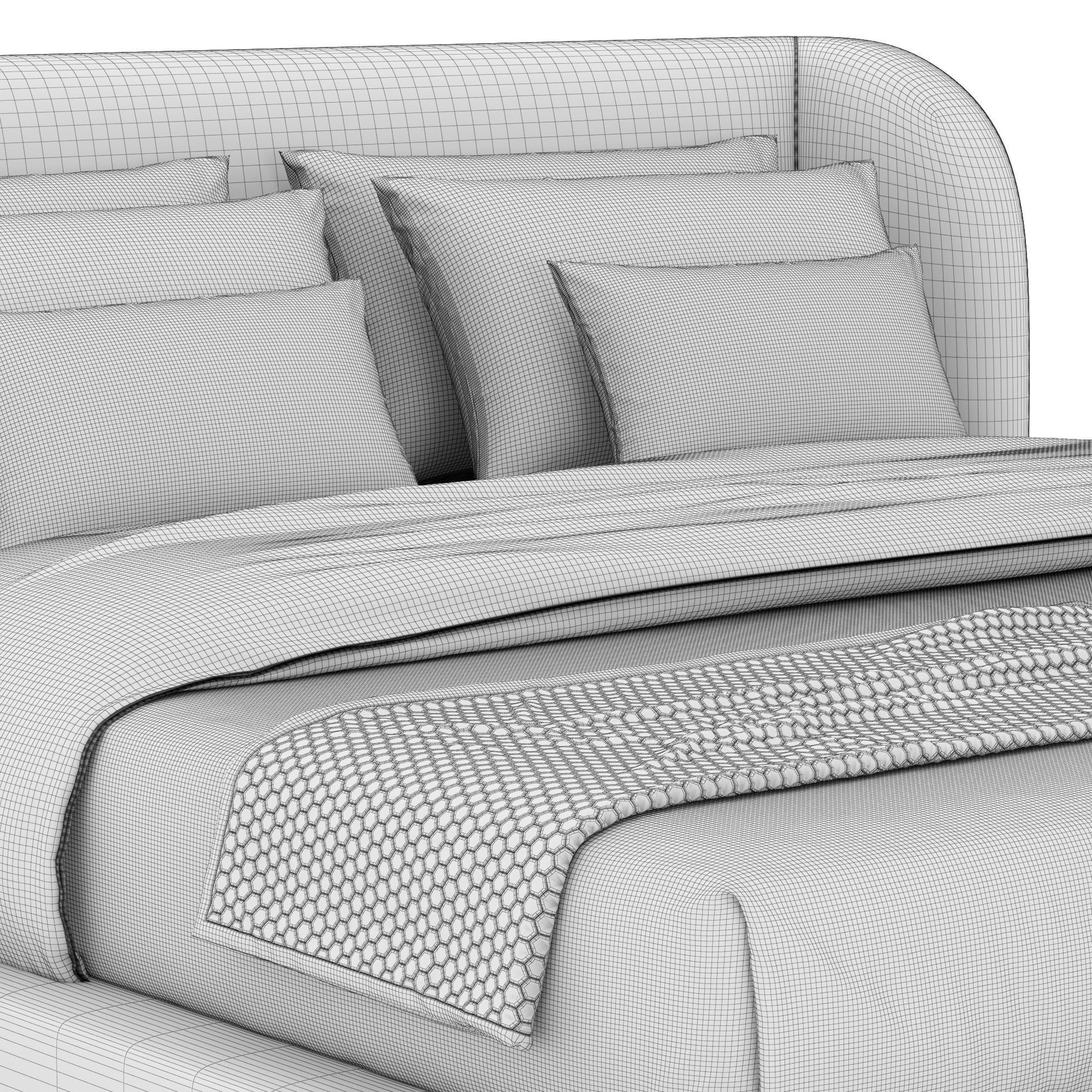 RH Copenhagen beds 3D model | CGTrader