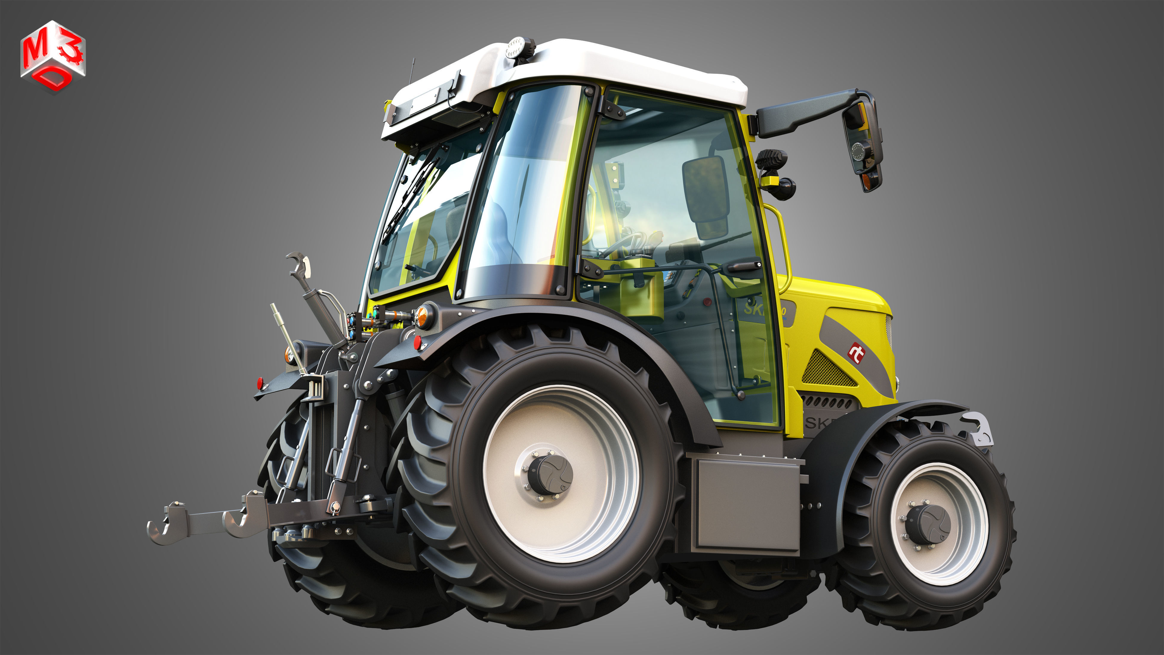 SKE 50 - Electric Tractor 3D model | CGTrader