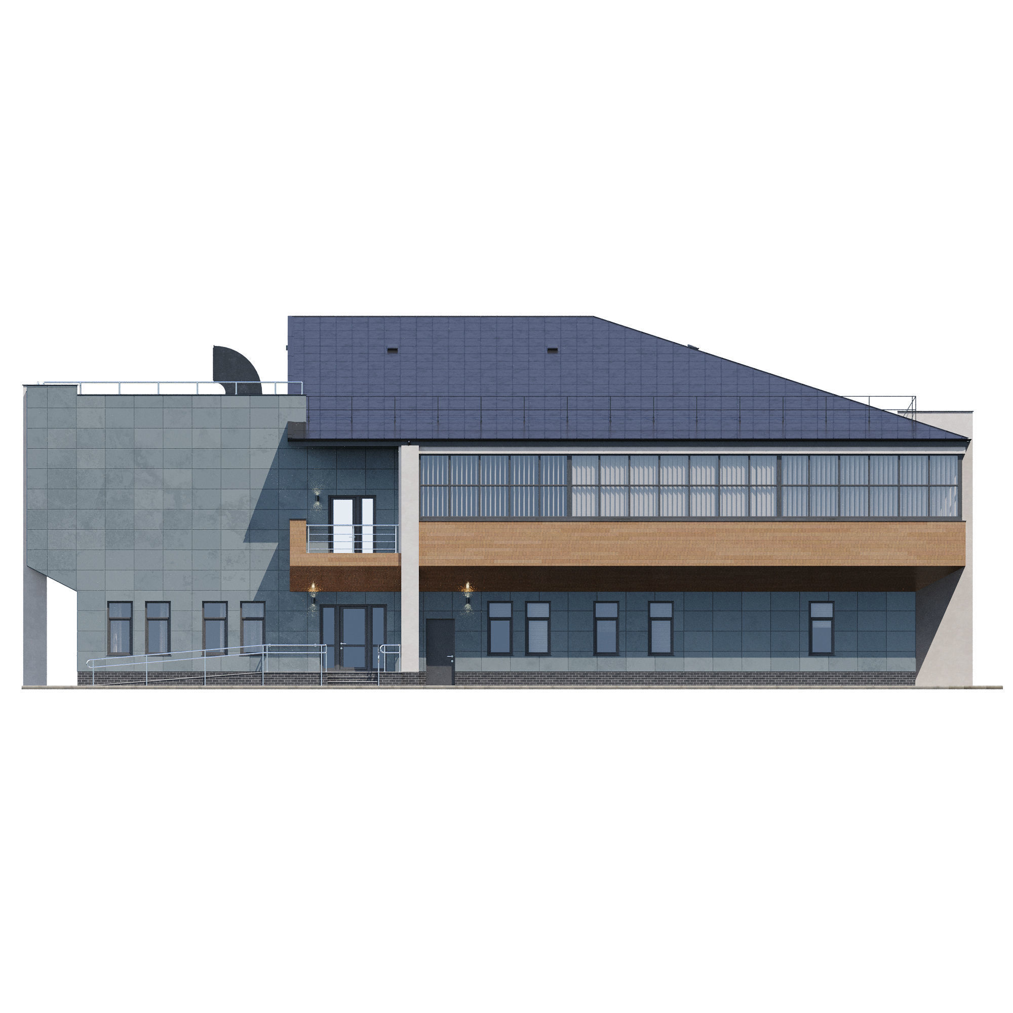 Administration building V1 3D model | CGTrader
