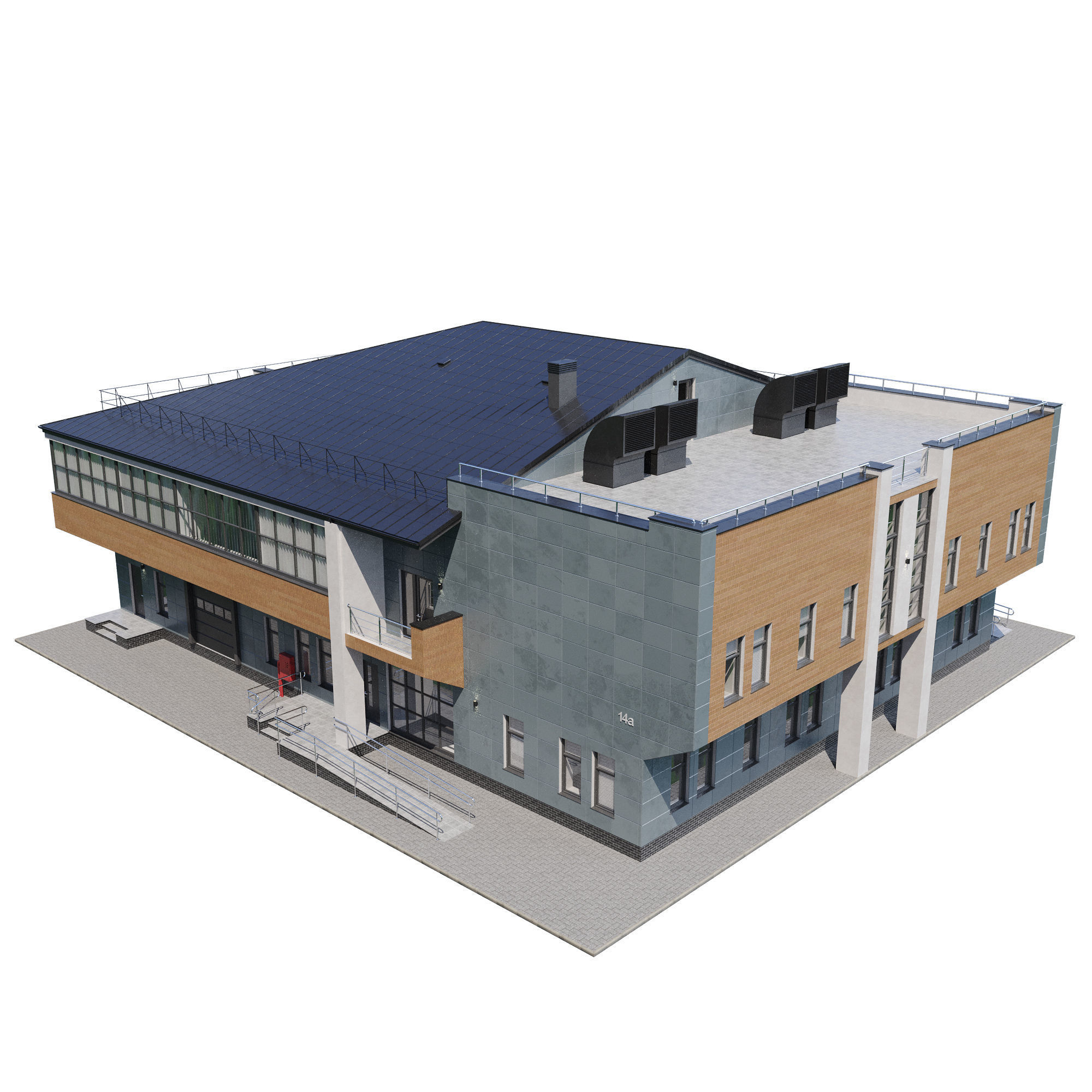 Administration building V1 3D model | CGTrader
