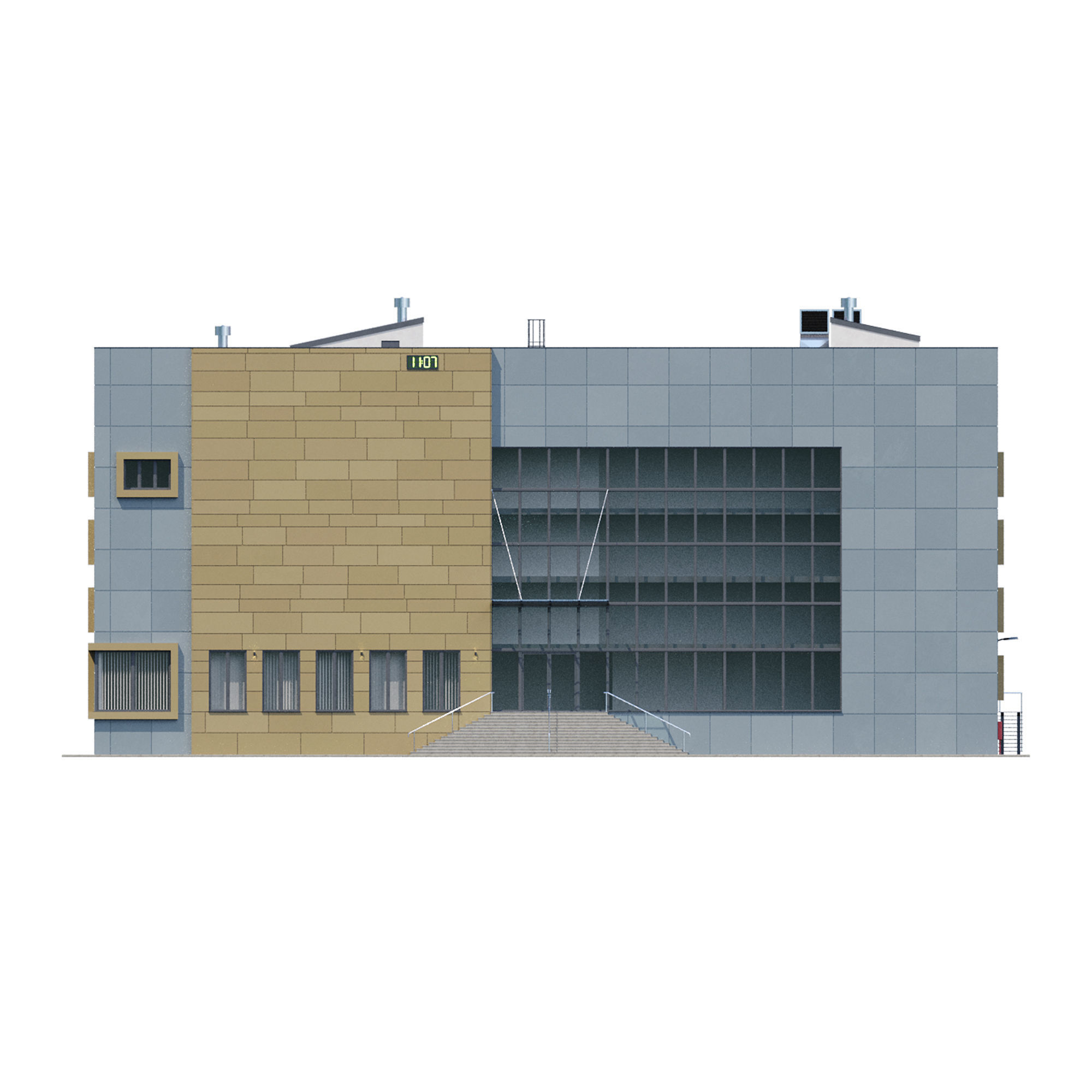 Administration building V2 3D model | CGTrader