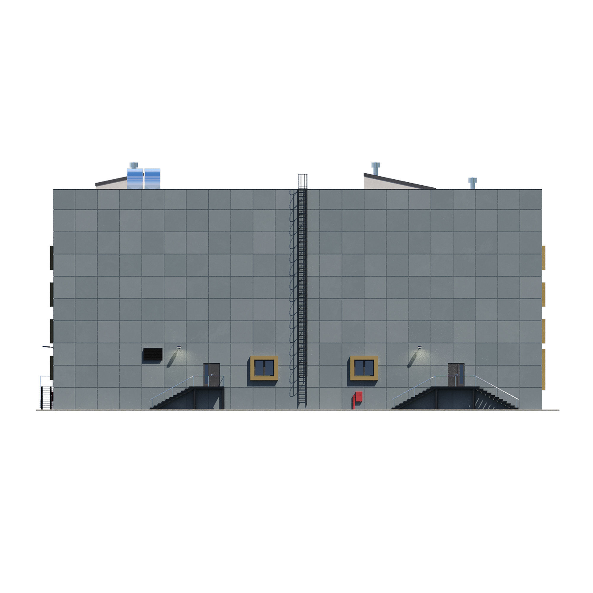 Administration building V2 3D model | CGTrader