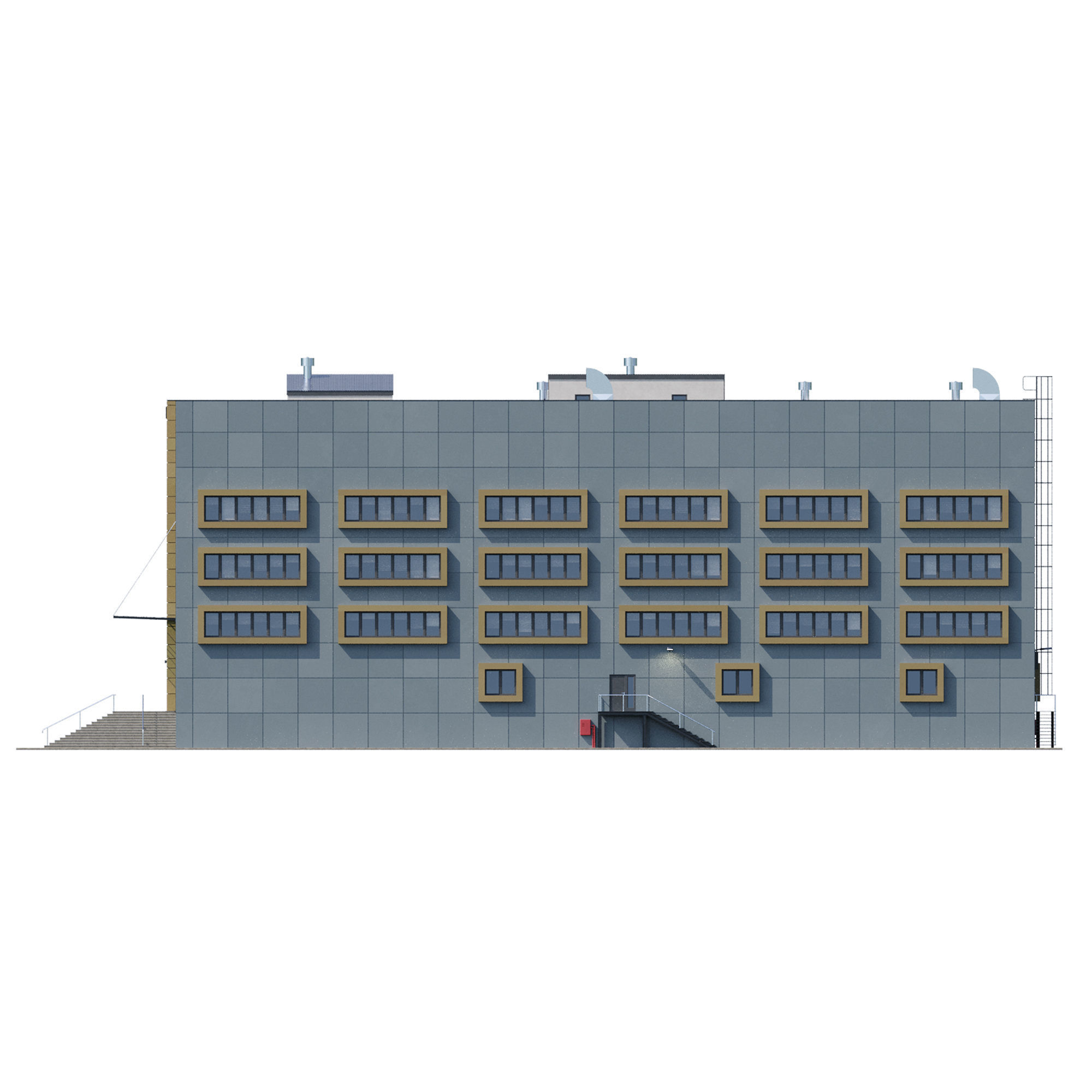 Administration building V2 3D model | CGTrader