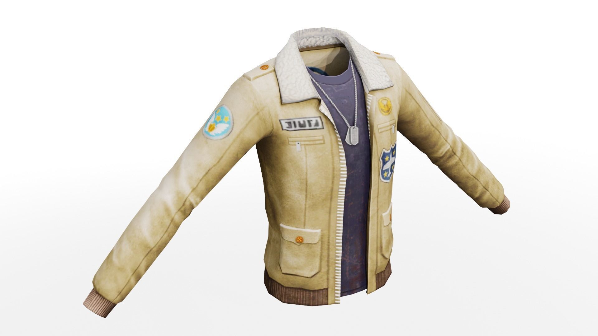 3D model Aviator Jacket 3D Models Collection VR / AR / low-poly | CGTrader