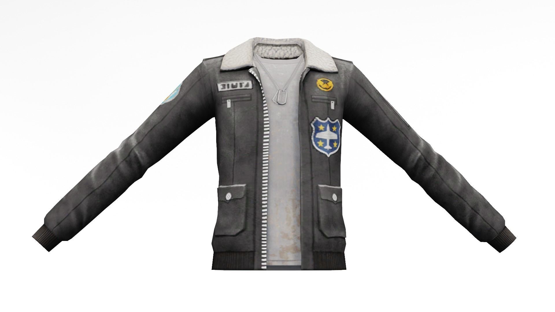 3D model Aviator Jacket 3D Models Collection VR / AR / low-poly | CGTrader