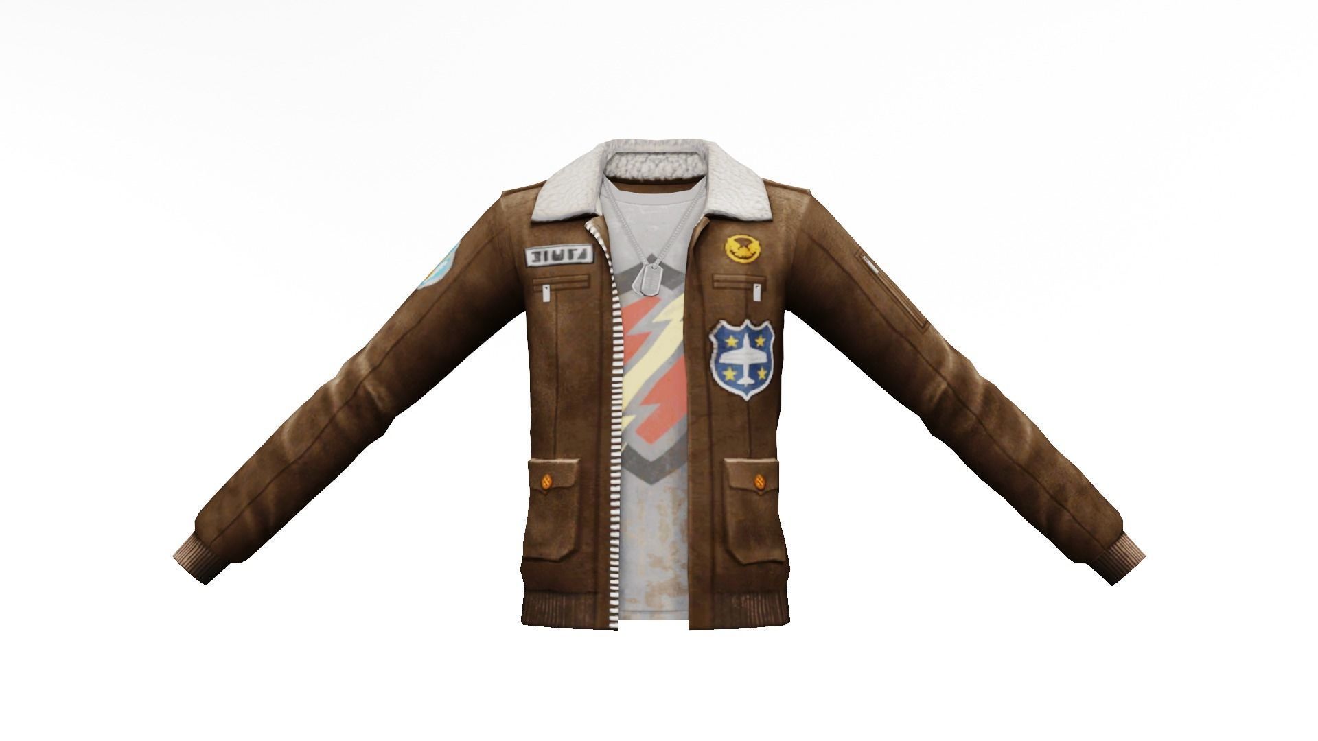 3D model Aviator Jacket 3D Models Collection VR / AR / low-poly | CGTrader