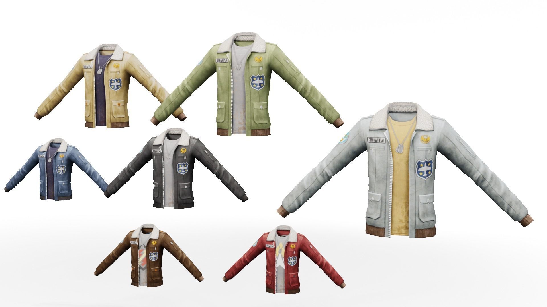 3D model Aviator Jacket 3D Models Collection VR / AR / low-poly | CGTrader