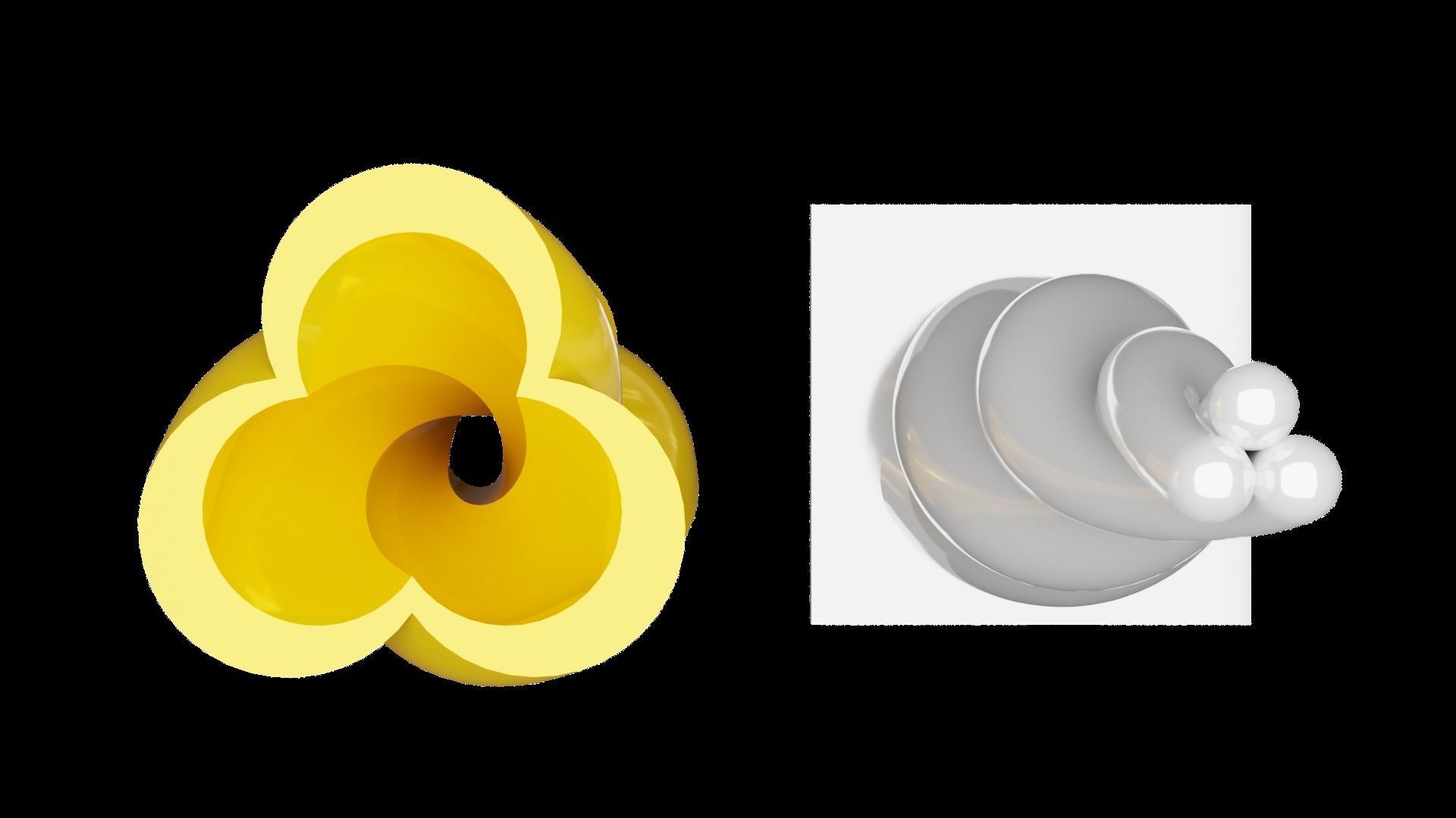 Twisted Spiral three Sculptures 3D model 3D printable | CGTrader