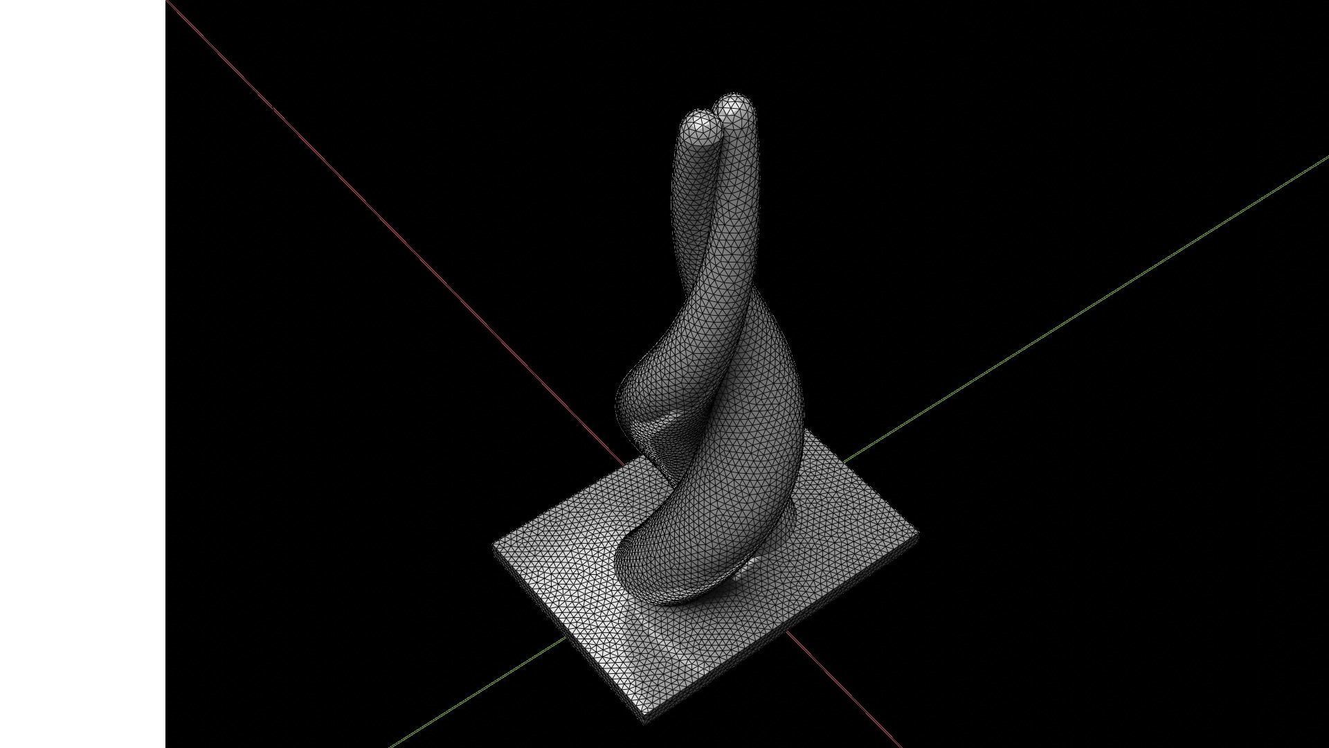 Twisted Spiral three Sculptures 3D model 3D printable | CGTrader