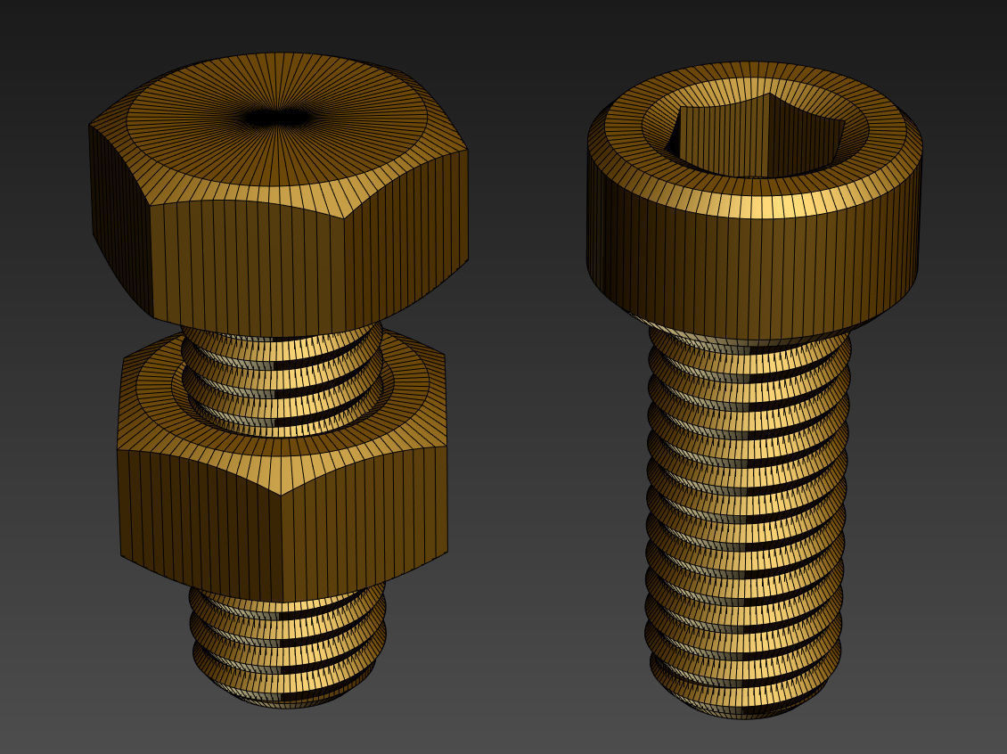 QM Nut Scripted Geometry Plugin 3D model | CGTrader